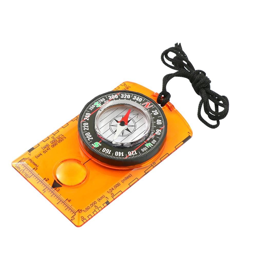 Clearance! Compass Ruler Magnifying Scale Hiking Camping Boating ...