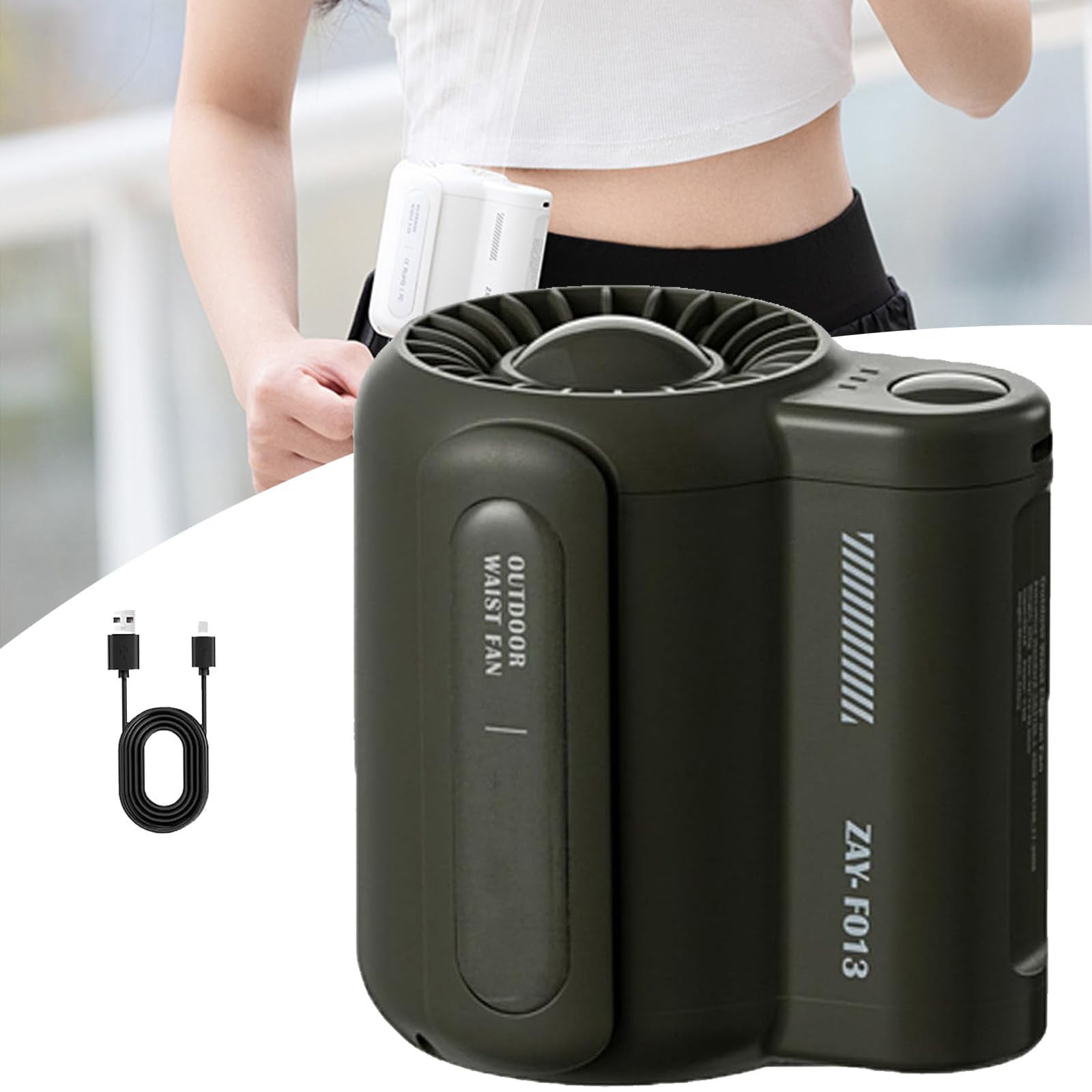 Clearance Cool Clip Fan Under Shirt, Bladeless Waist Mounted Electric ...