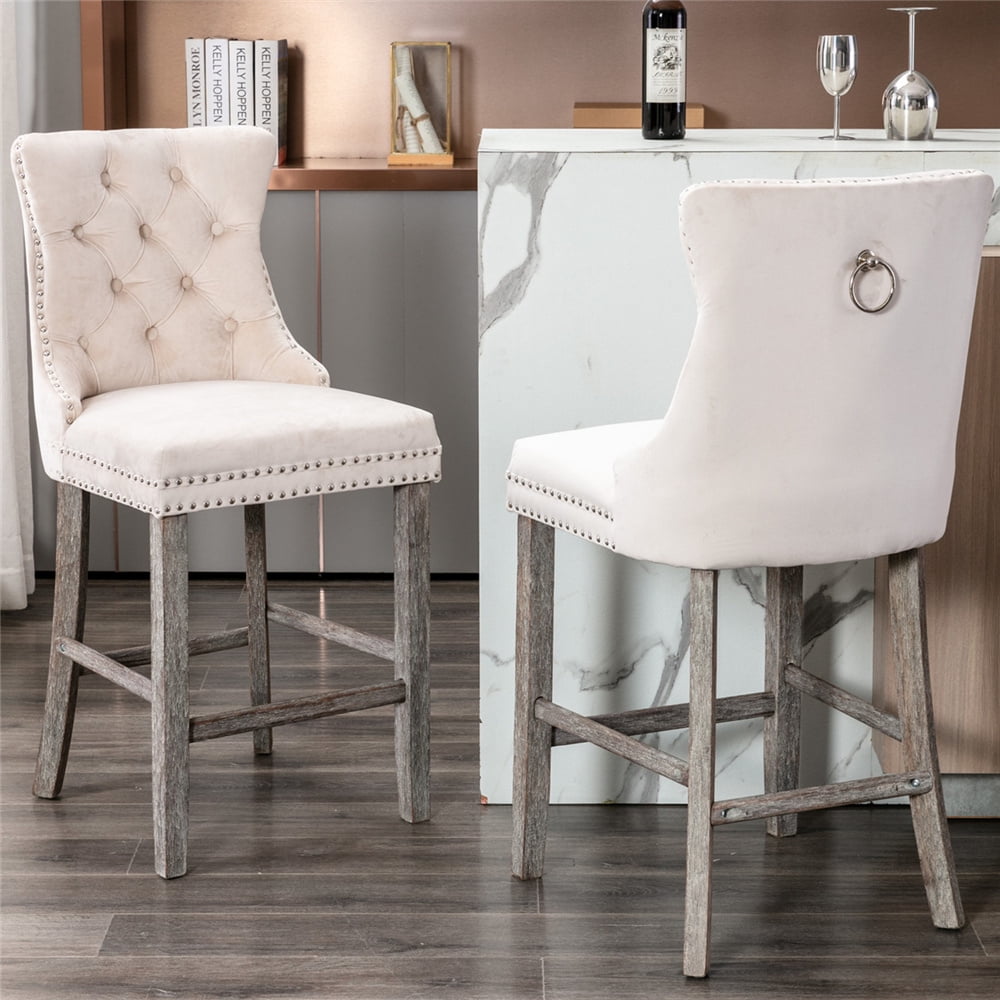 Clearance!Counter Height Bar Stools Set of 2, 24" Bar Stools with ...