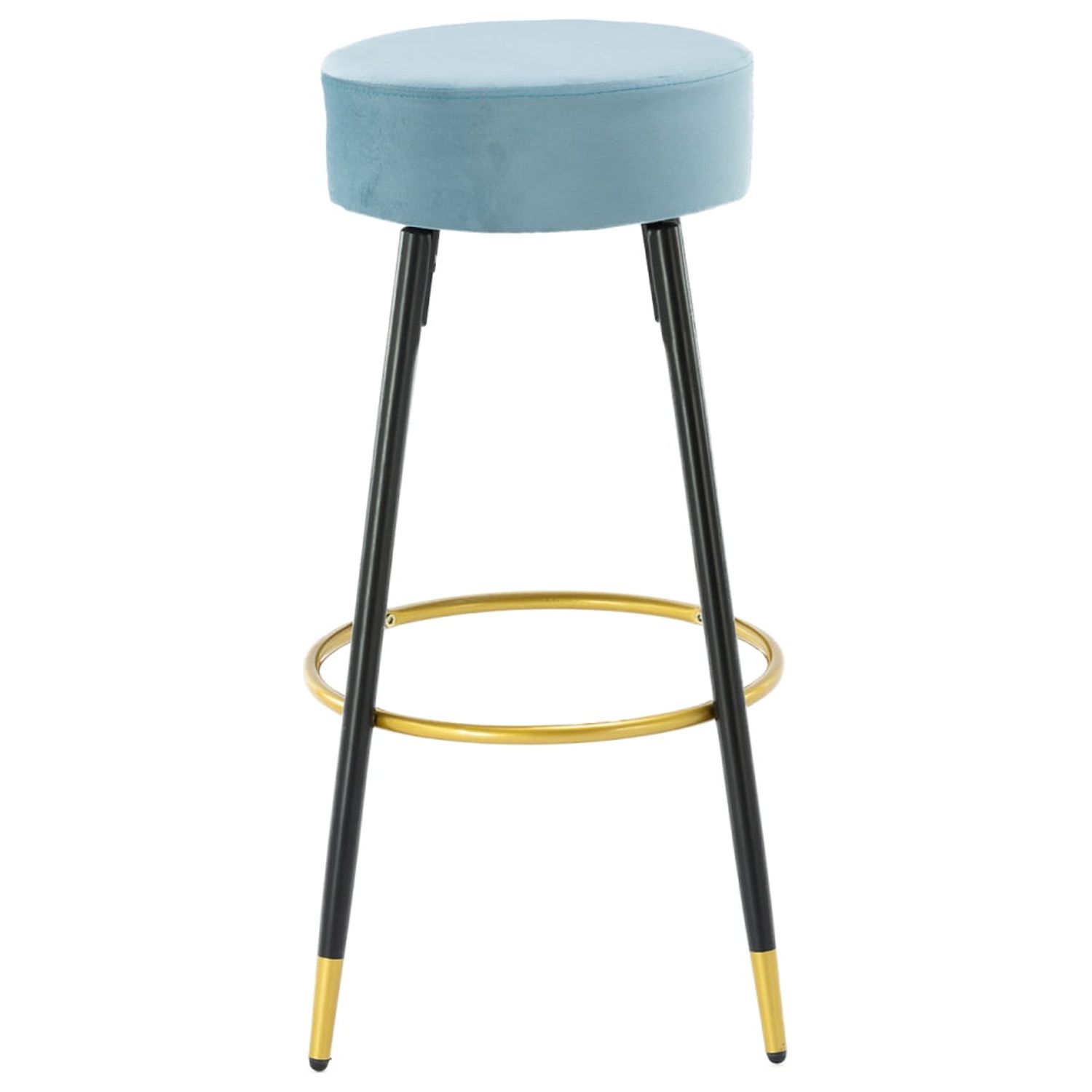 Clearance! Counter Height Bar Stools Set of 2, Velvet Kitchen Stools ...