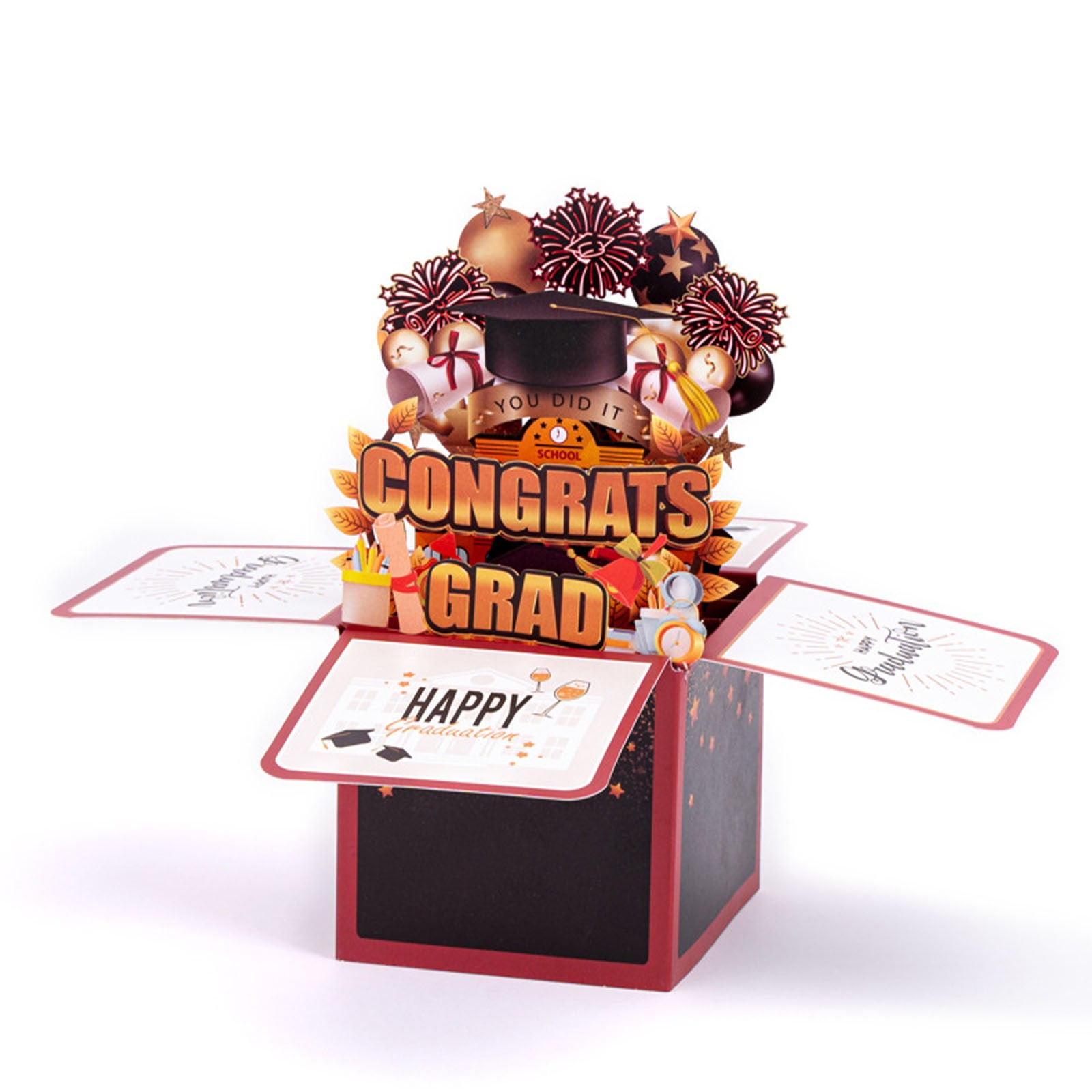 Clearance Creative New 3D Graduation Season Greeting Card And Blessing ...