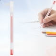 Clearance! Creative Transparent Matte Rod Ballpoint Pen Red Gel Pens ...