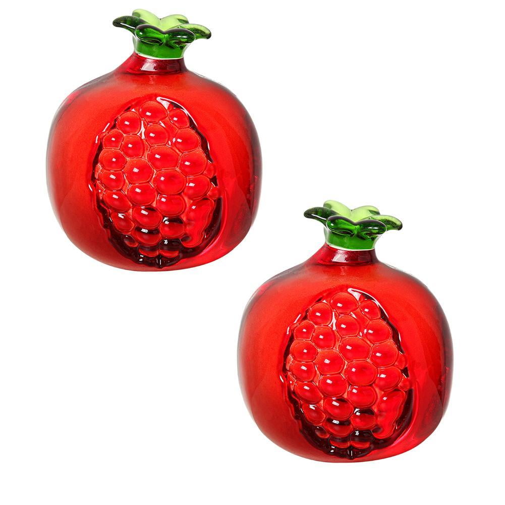 Clearance! Crystal Fruit Figurine Strawberry Pineapple Grape Hand Blown ...