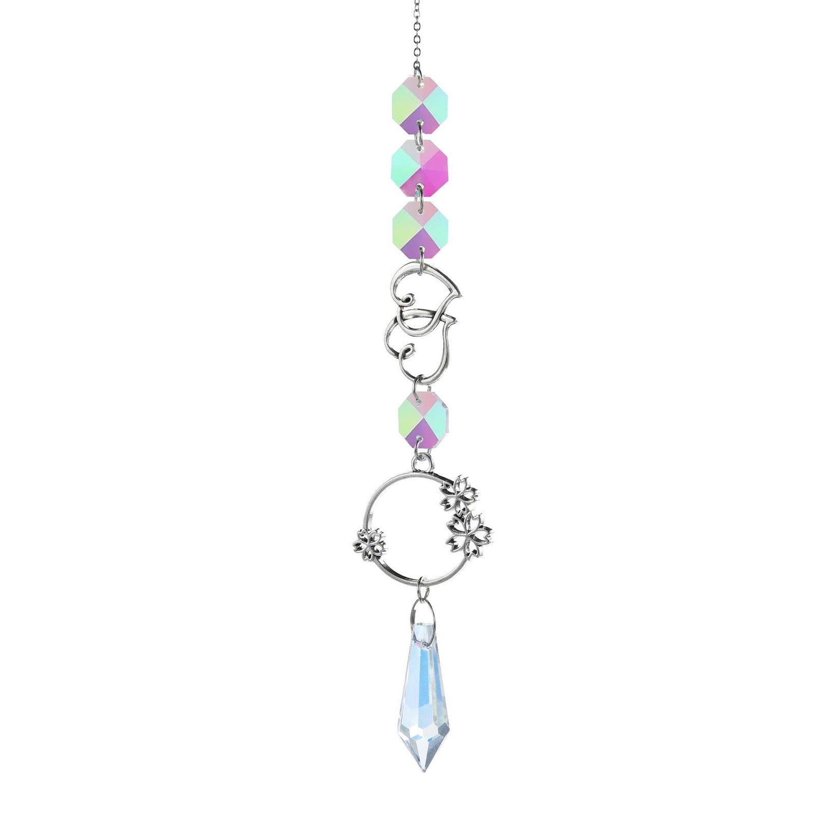 Clearance! Crystal Suncatchers Hanging Wind Chime Garden Suncatcher ...