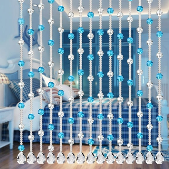 BAOPAI Crystal Glass Bead Curtain for Home Decor Transparent Room ...
