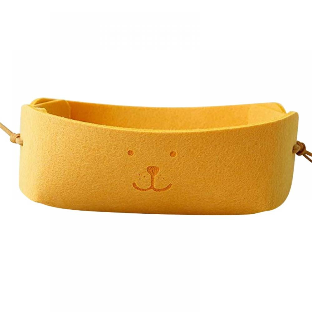 Clearance Cute Felt Storage Basket Desktop Organizer Sundries Storage ...