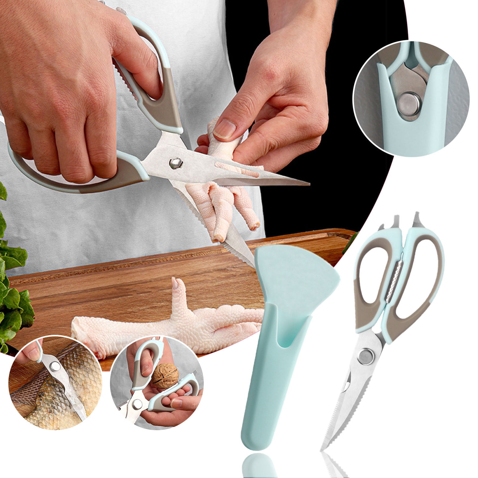 Clearance Cutter under $5 Kitchen Shears Ultra Sharp Stainless Steel ...