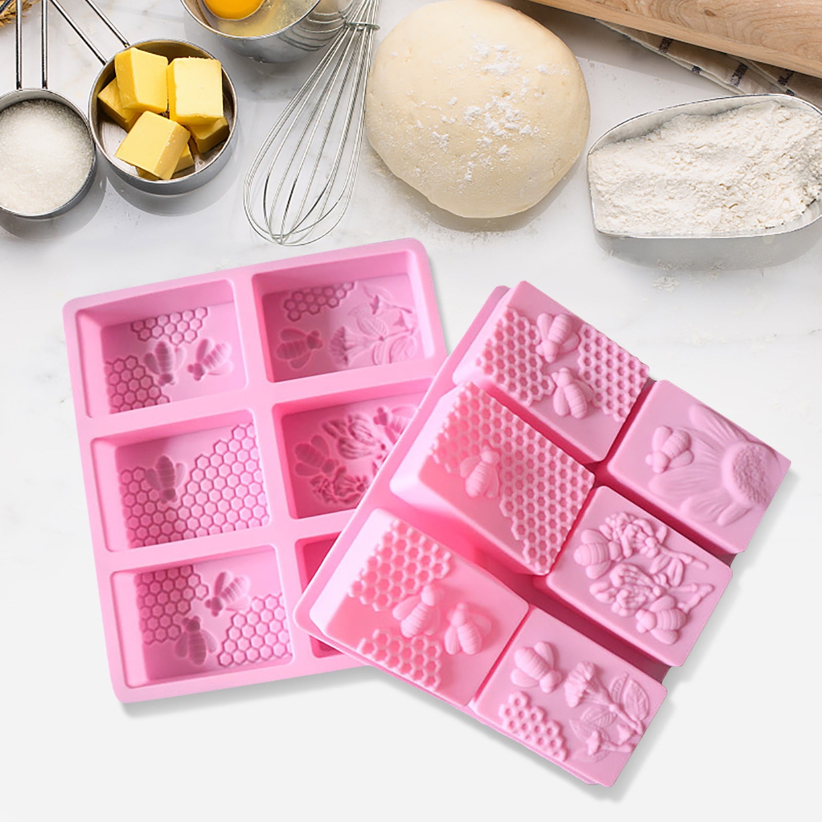 Clearance Czzoypi Bread Loaf Pan (Pink), Cup Muffin Tin Chocolate Soap ...