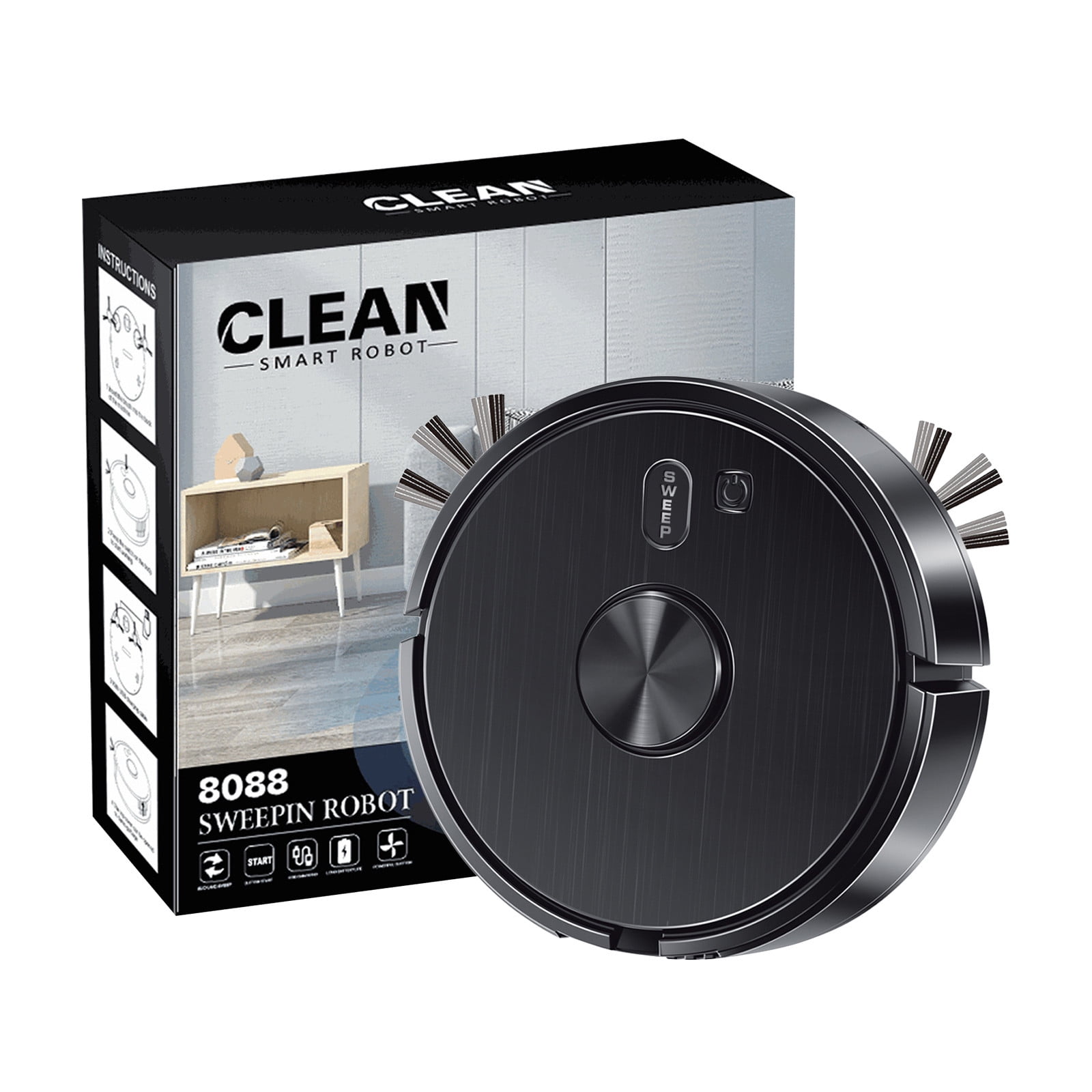Clearance Czzoypi Robot Vacuum and Mop (Black), Robot Vacuum ...