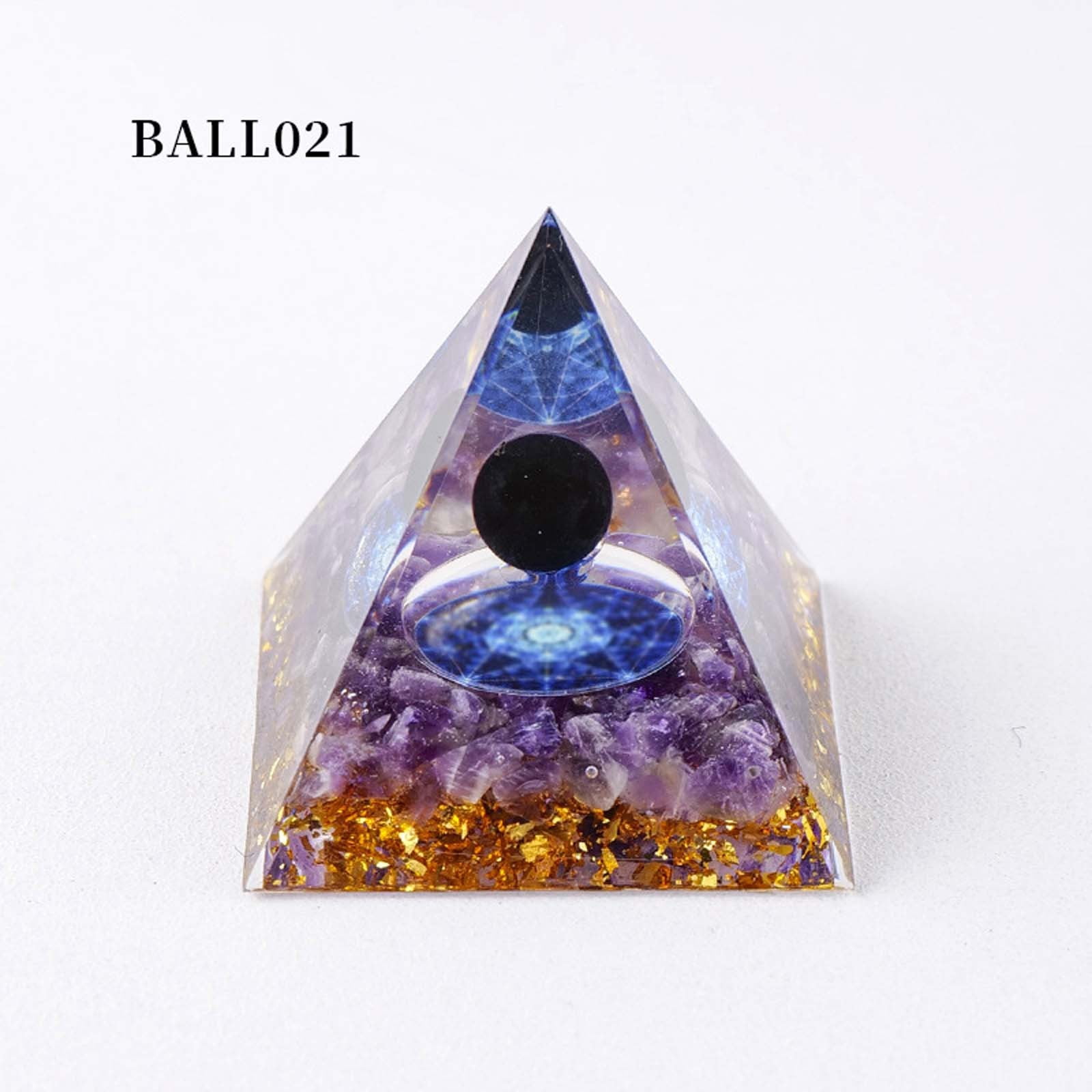Clearance Czzoypi Styles Pyramids Crystal Crushed Stone Pyramids Home ...