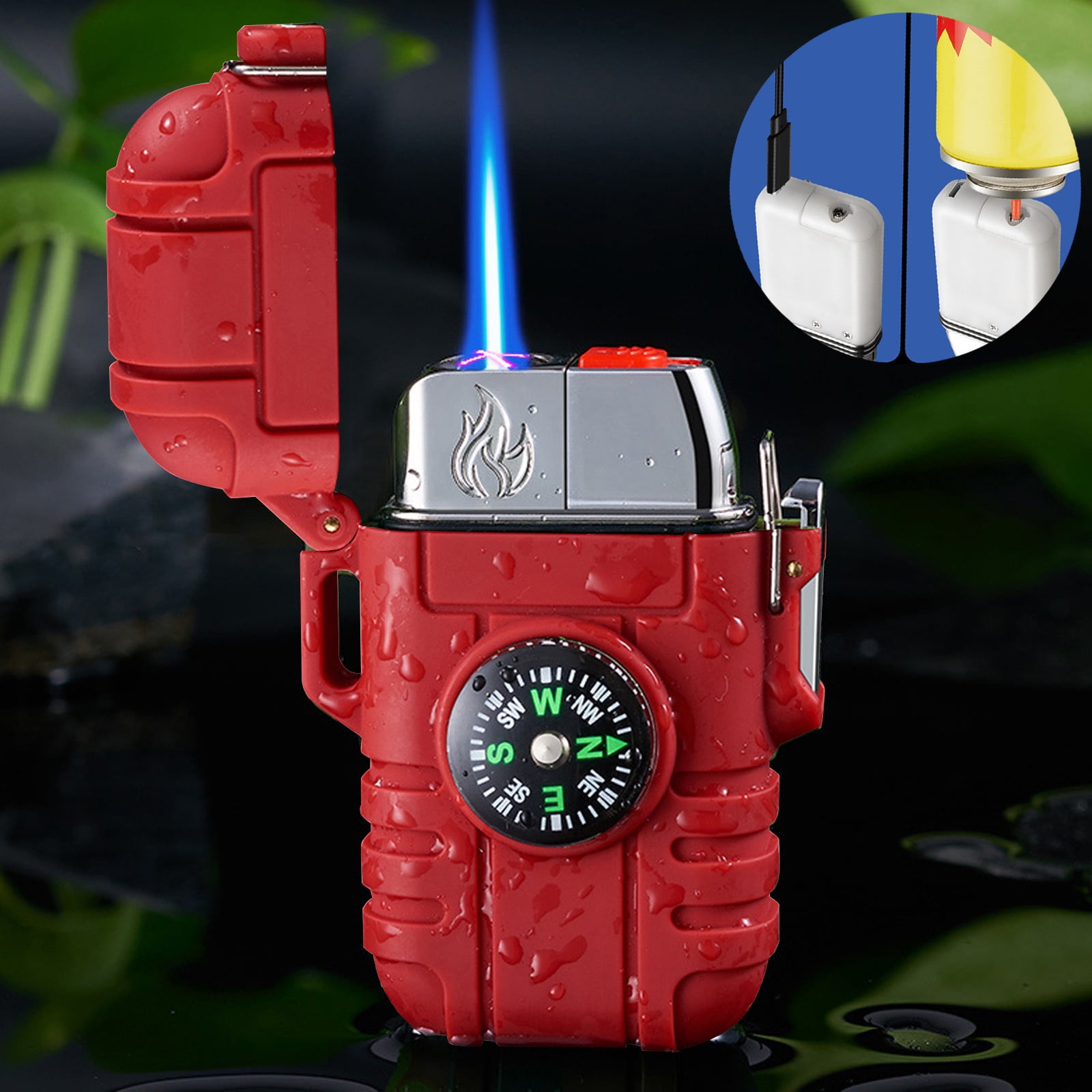 Clearance Czzoypi Torch Lighter (Red), Lighters for Candle Electric ...