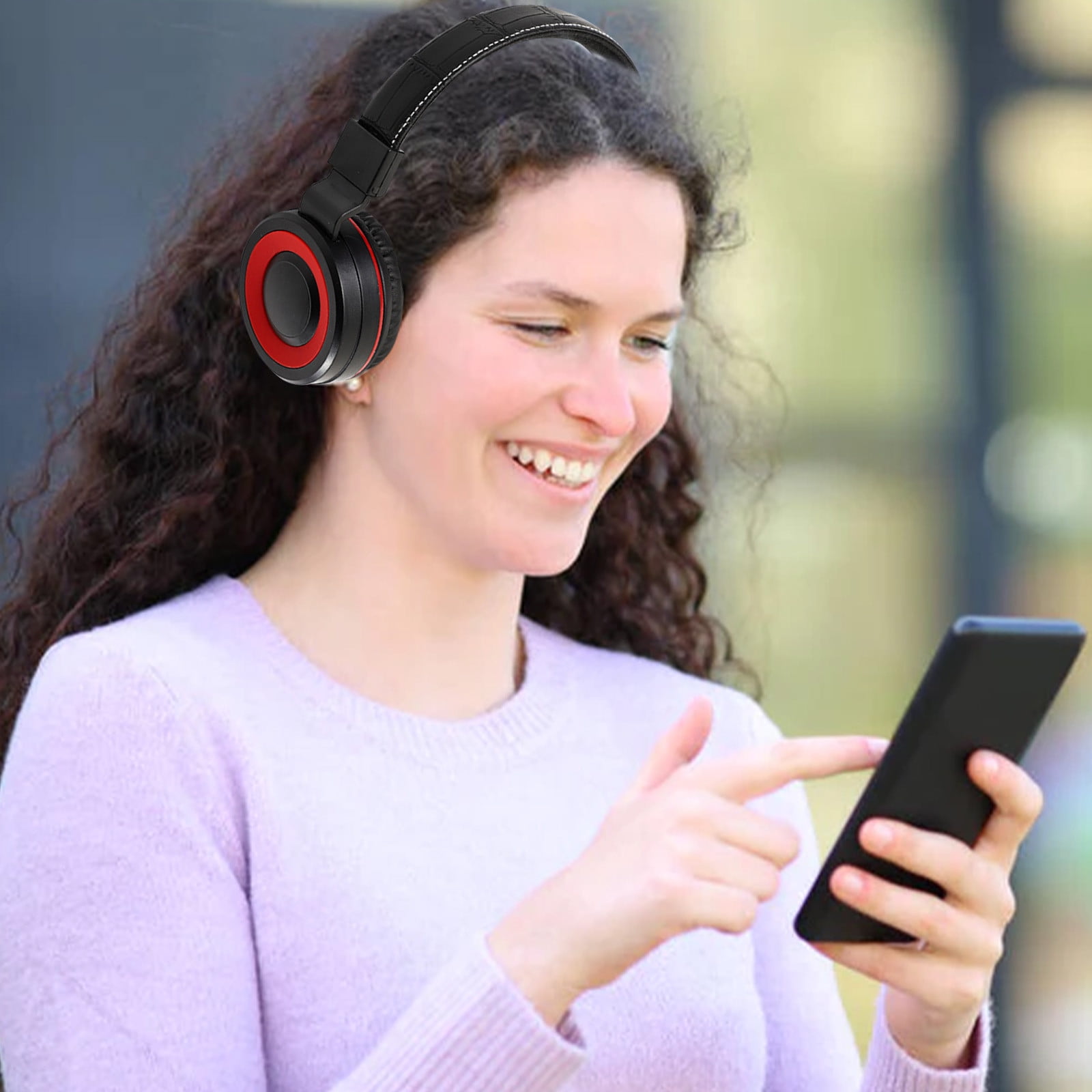 Clearance Czzoypi Wireless Headphones (Red) Headphones Wireless ...