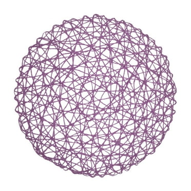 SPRING PARK Round Paper Fiber Woven Place Mats/Dining Mat/Decoration ...