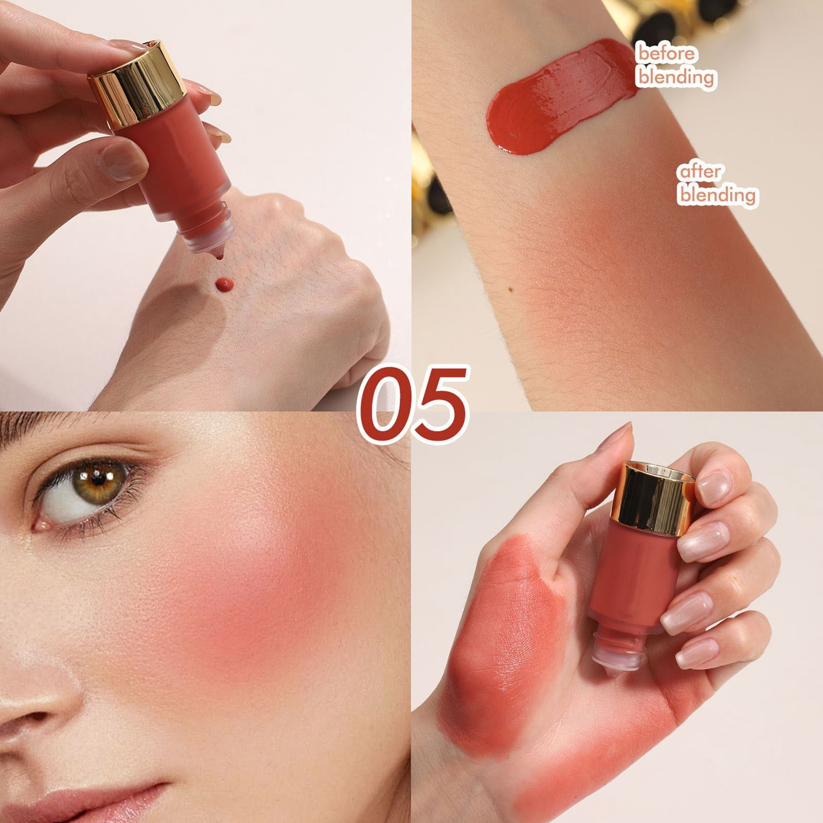Clearance!DHALL Blush Stick for Cheeks,Pink Blush,Blush for Cheeks ...