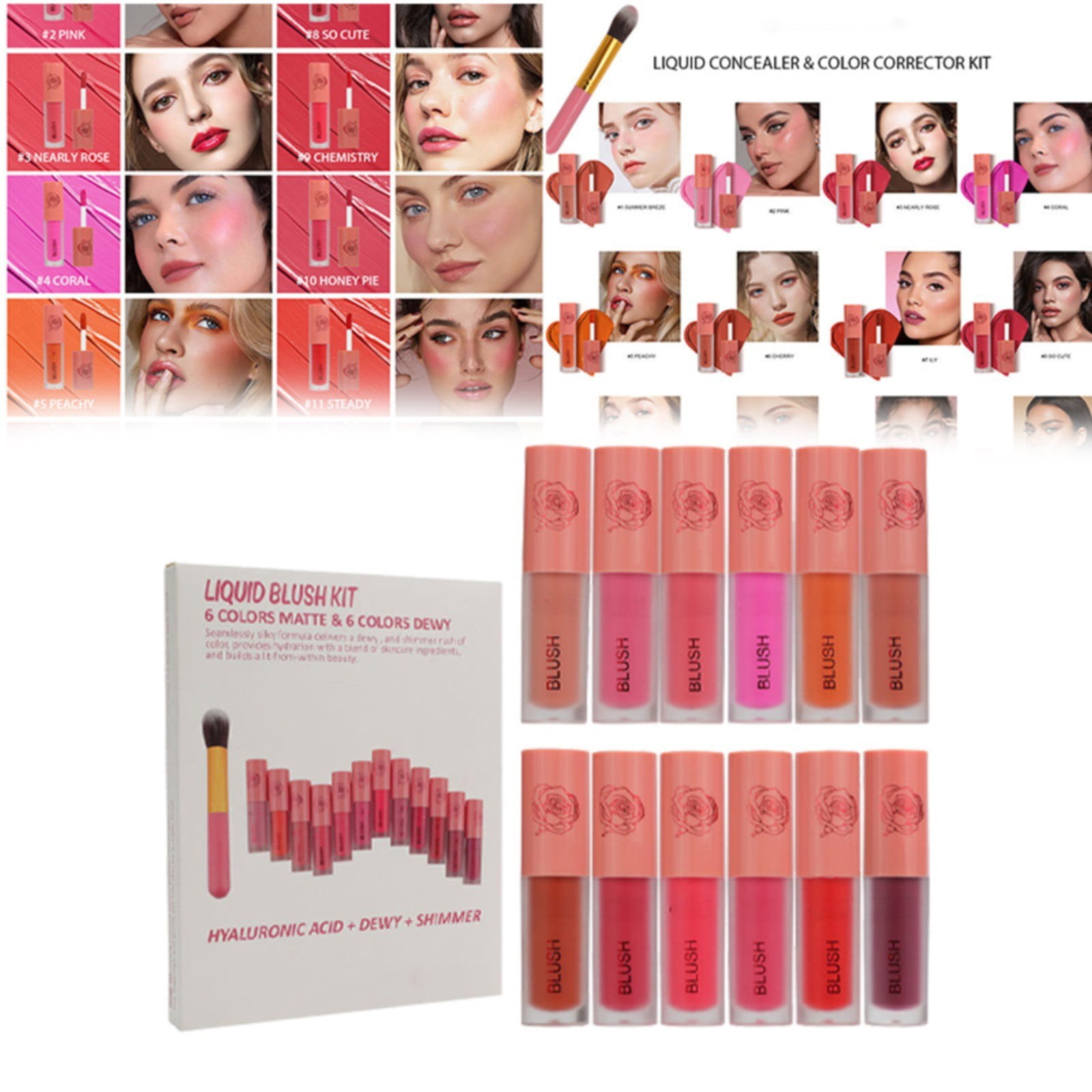 Clearance!DHALL Blush Stick for Cheeks,Pink Blush,Blush for Cheeks ...