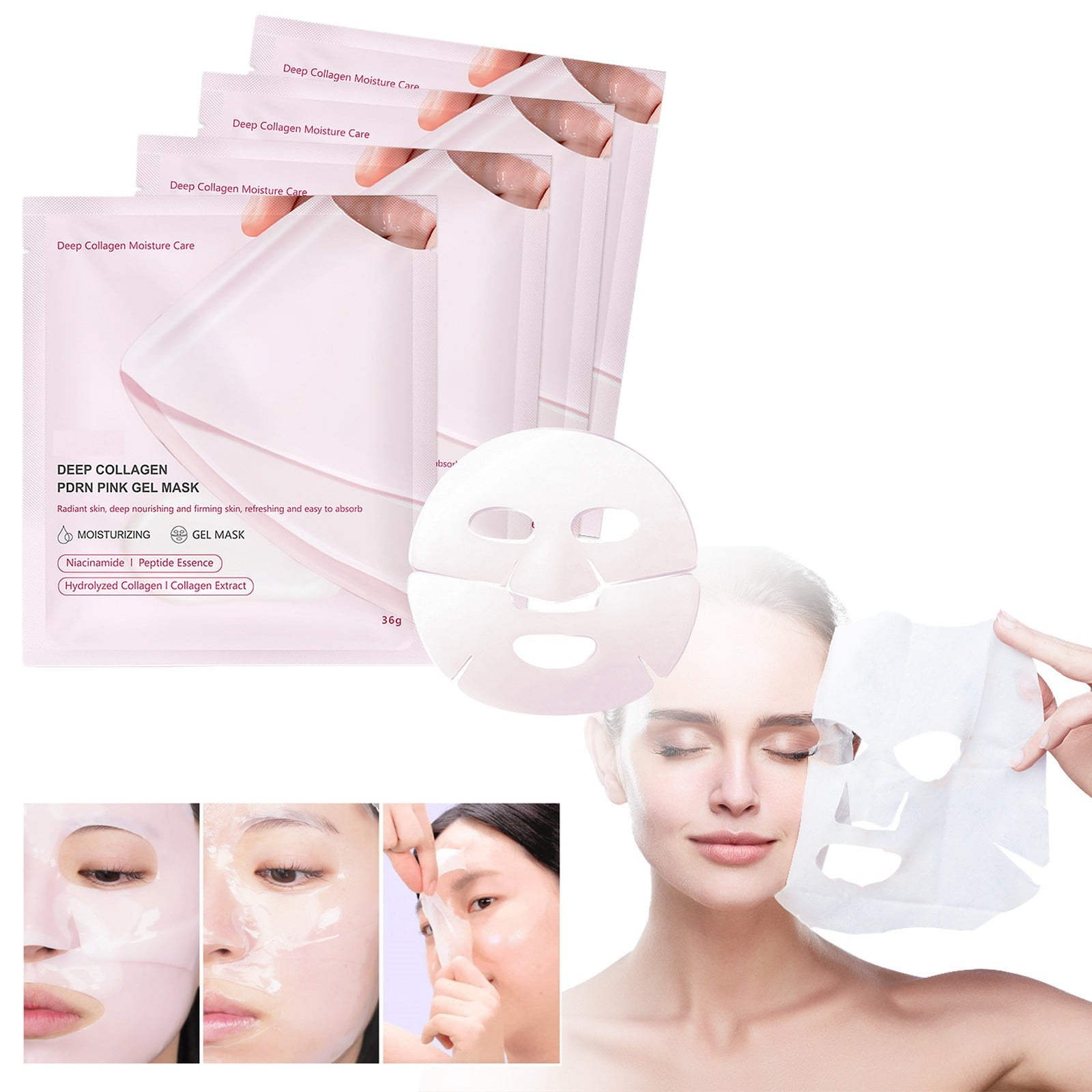 Clearance!DHALL Collagen Face Mask,Clay Mask,Pore Minimizer for Face ...