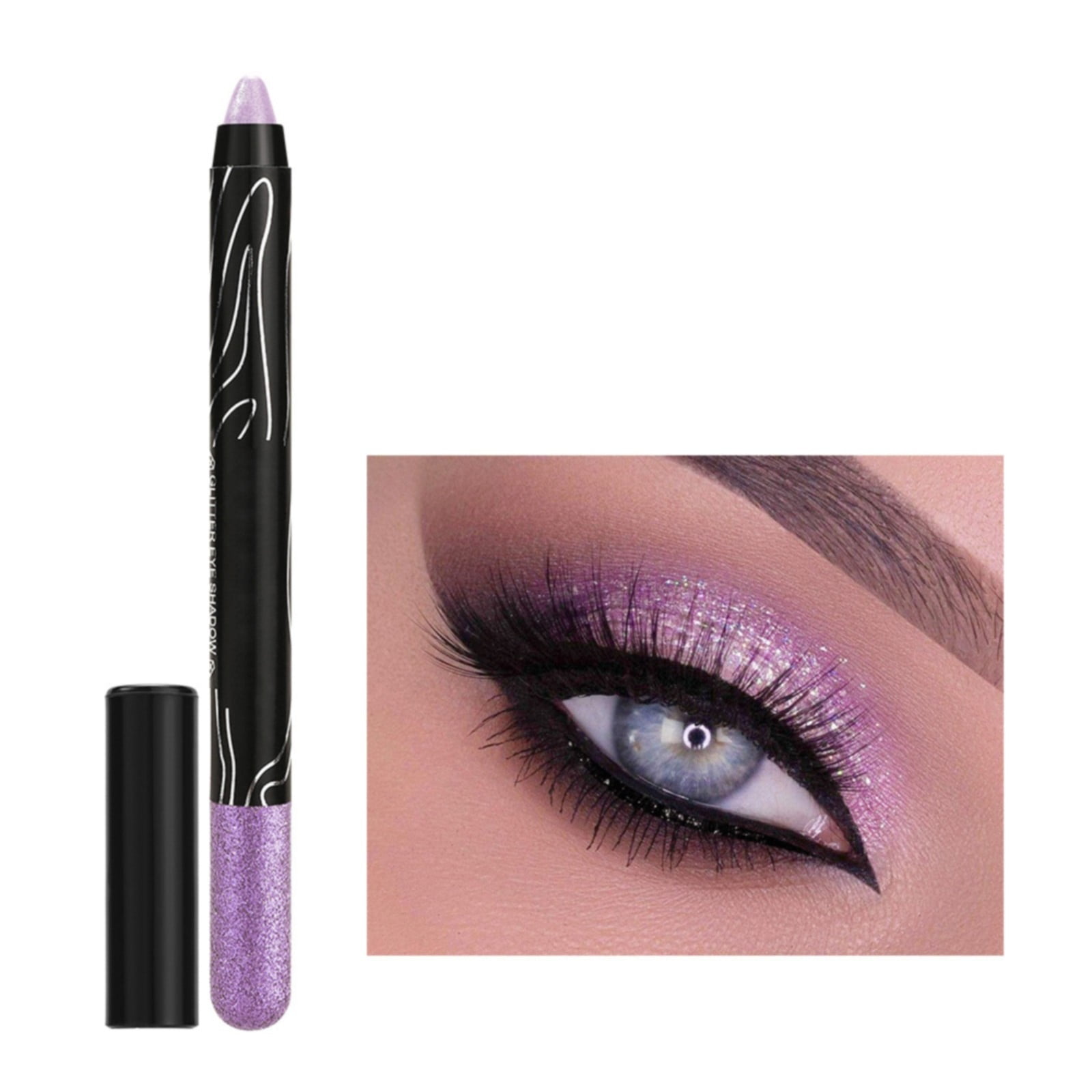 Clearance!DHALL Eyeshadow,12 Colors Glitter Eye Pencil Shadow Stick ...