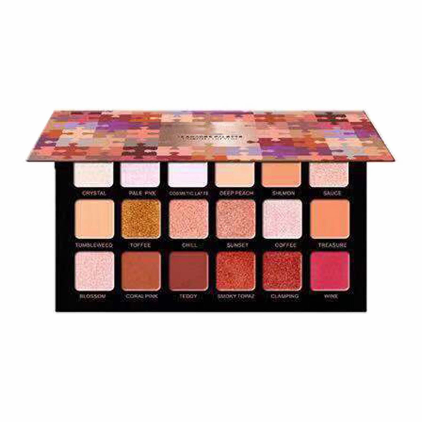 Clearance DHALL Eyeshadow Palette 18 Color Rose Gold Eye Shadow Plate ...