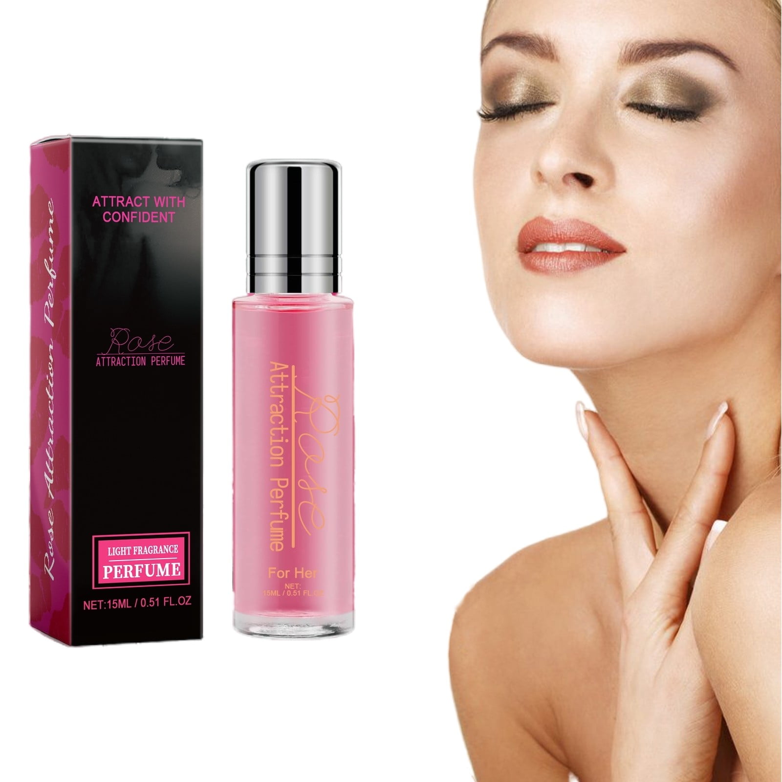 Clearancedhall Fragrance Rose Attraction Perfume Long Lasting Roll On Perfume Oil Fragrance