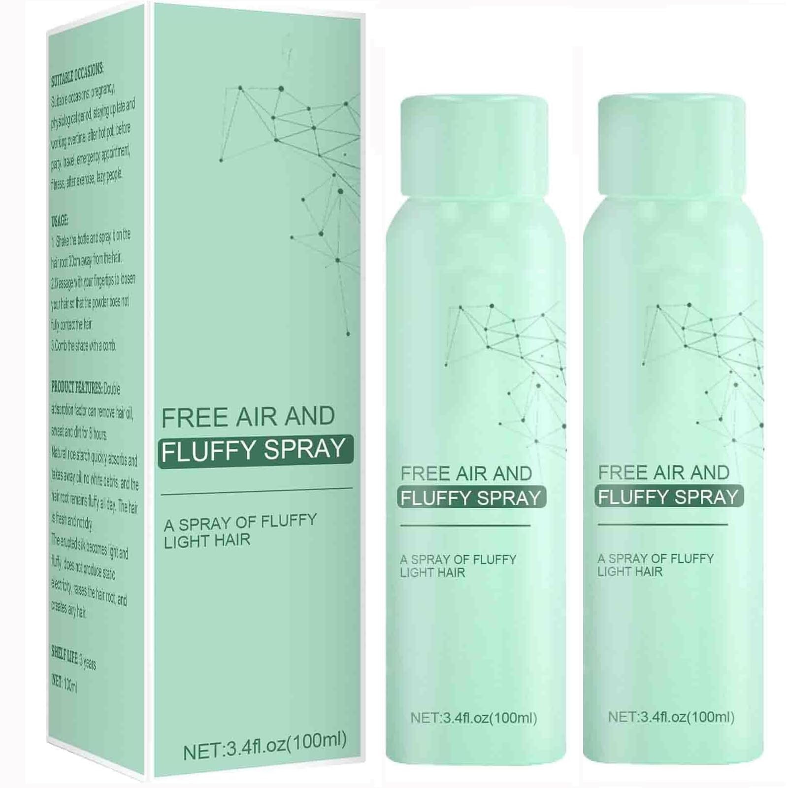 Clearance!DHALL Hair Care Magical Dry Hair Spray 100ML Quick Volume ...