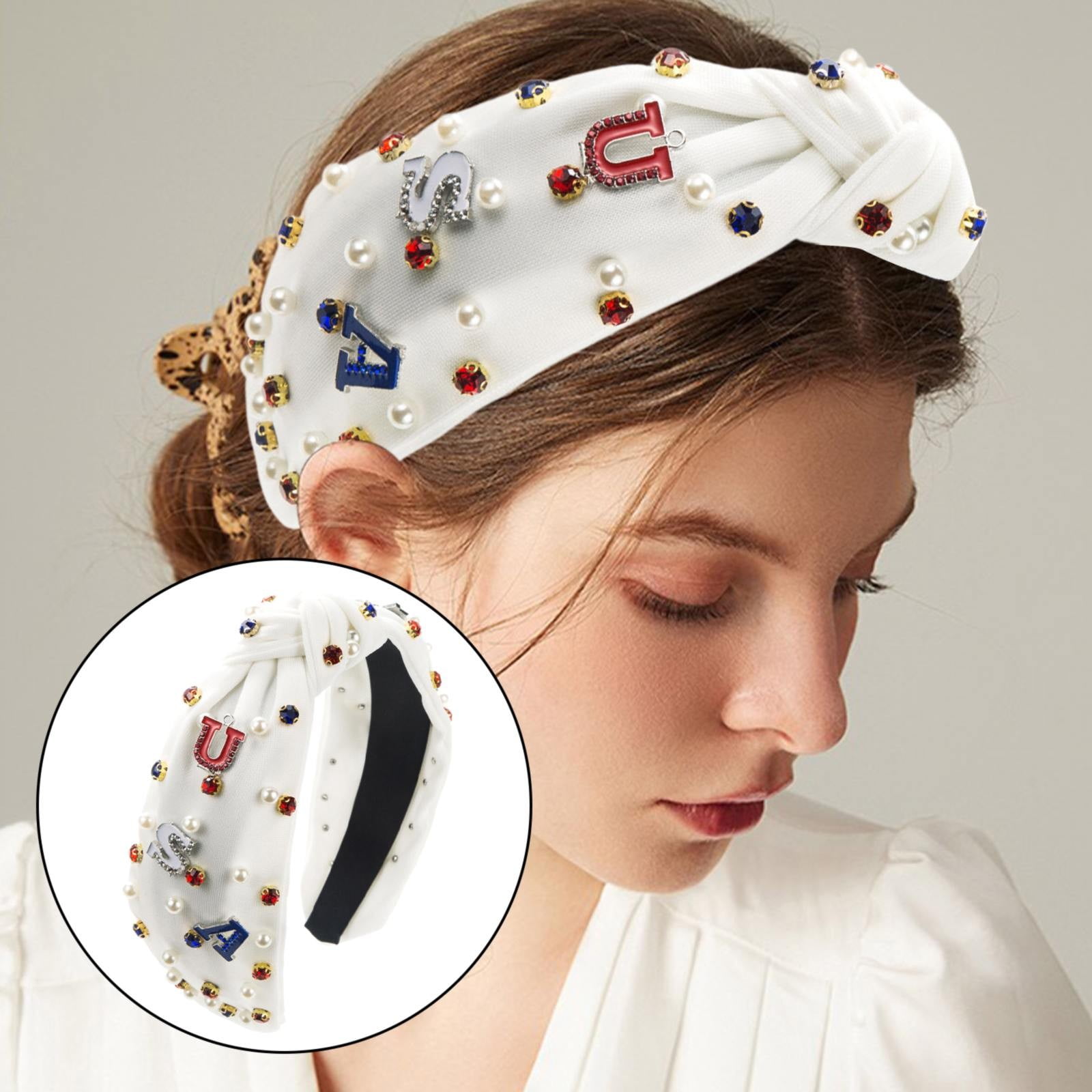 Clearance DHALL Hair Clips for Women Independence Day Headband Women's ...