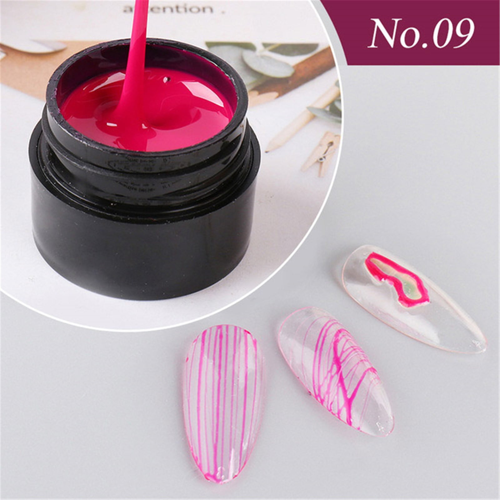 Clearance!DHALL Nail Art Colors Sculpture Painting Nail Gel 3D Nail ...