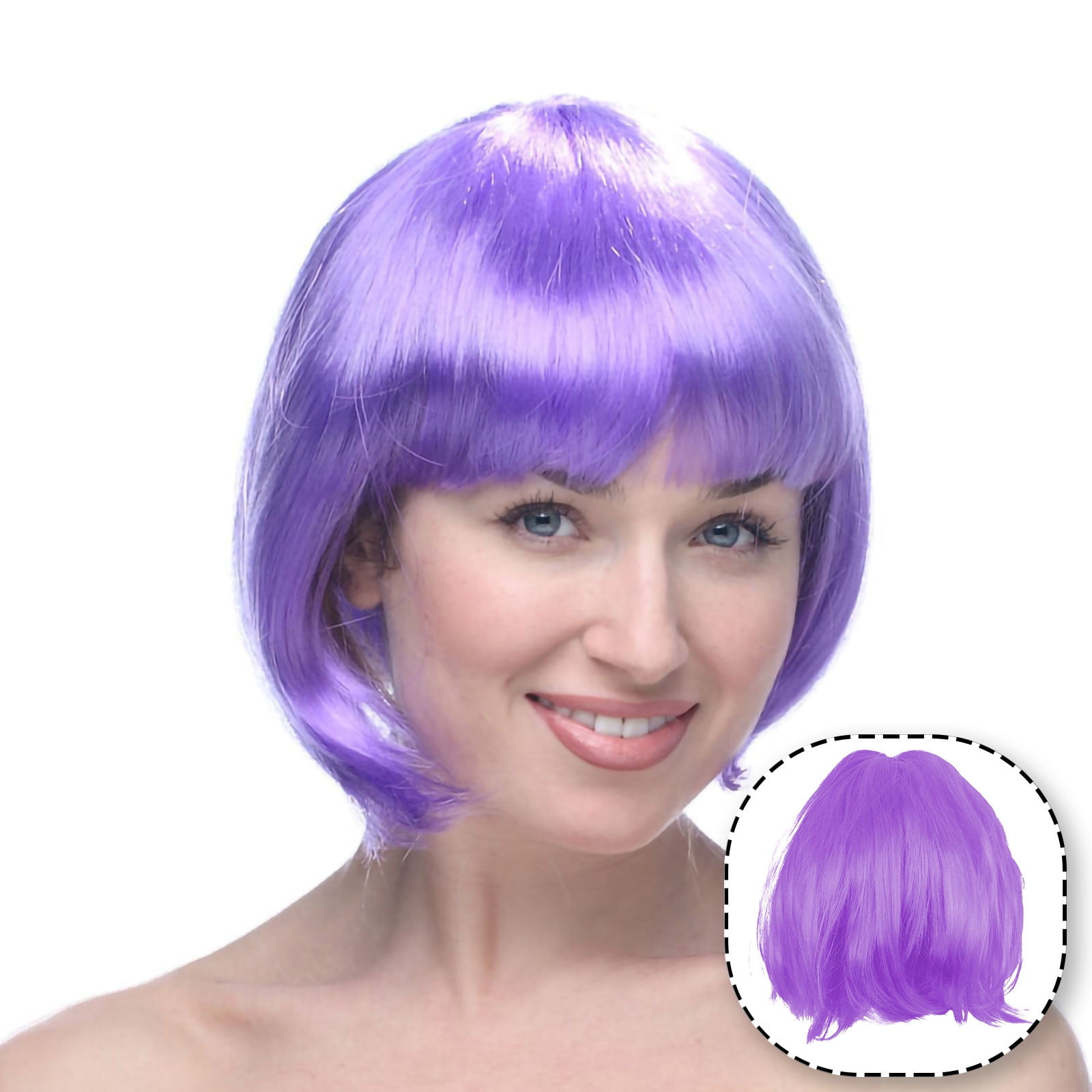 Clearance DHALL Wigs Human Hair Wig Cabaret Charleston Wig Carnival and ...