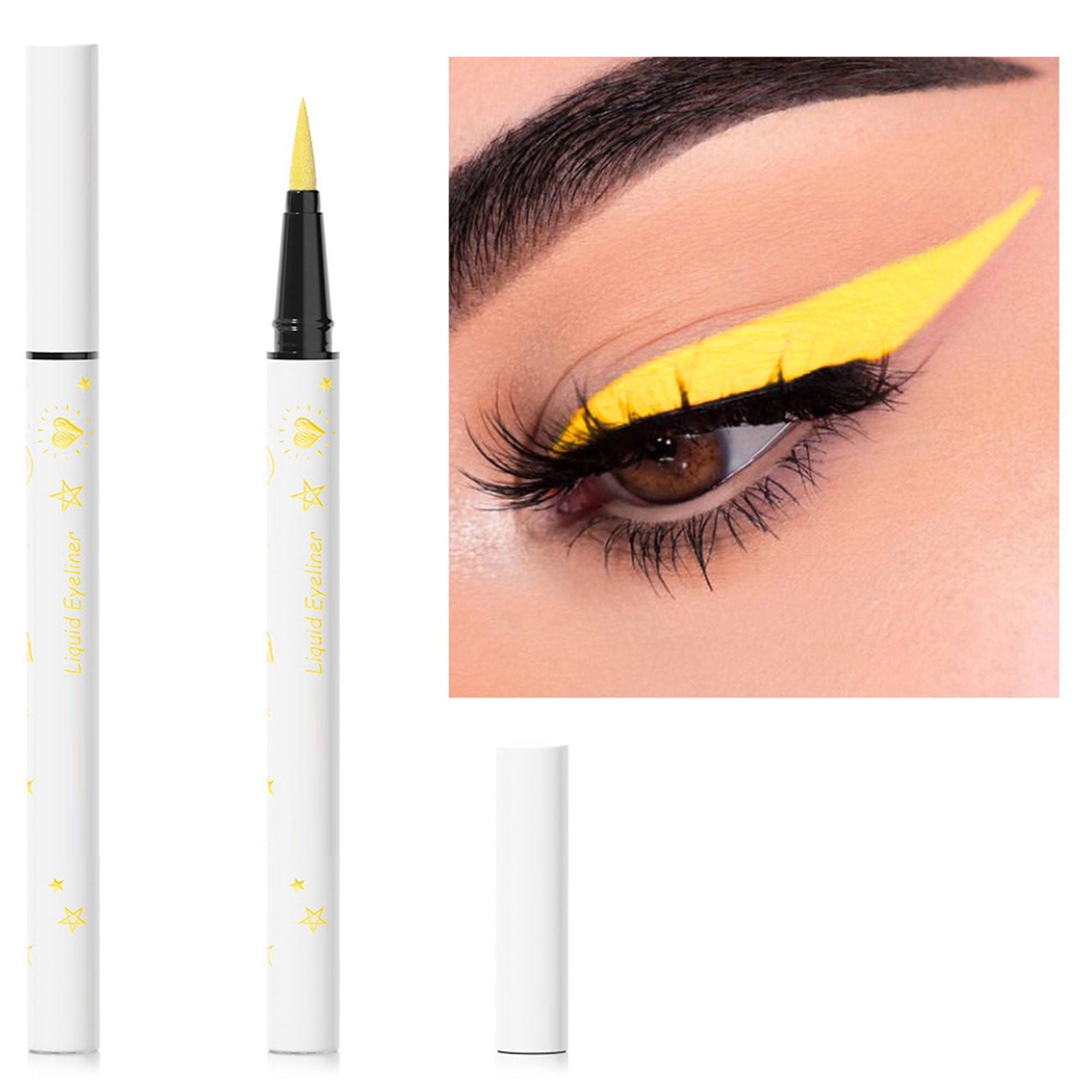 Clearance!DHALL Eyeliner,Waterproof Eyeliner,Rainbow Color Eyeliner Diy Painted Eyeliner Keep ...