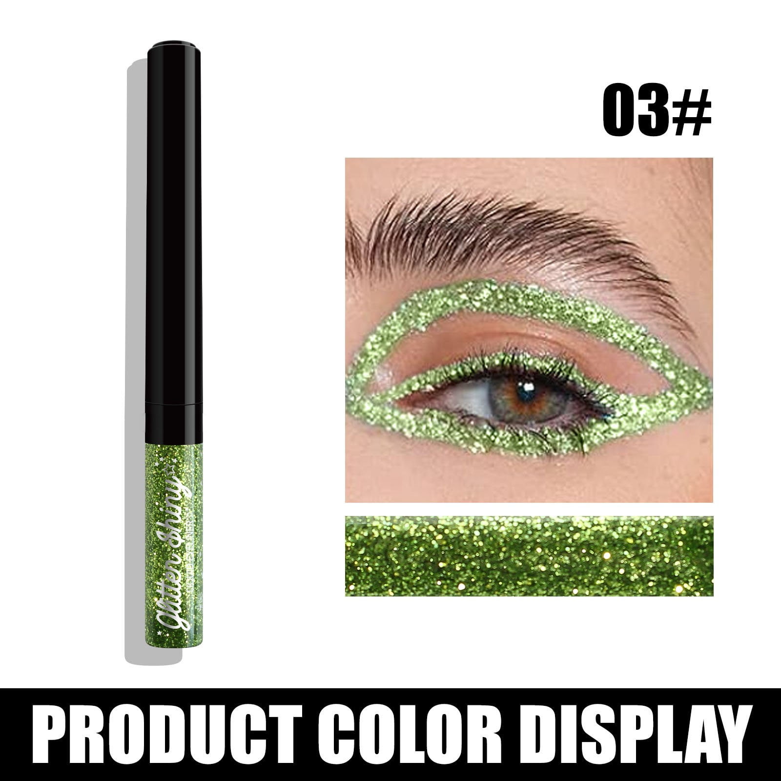 Clearance!DHALLEyeshadow Stick,12 Colors Liquid Glitter Eyeshadow ...