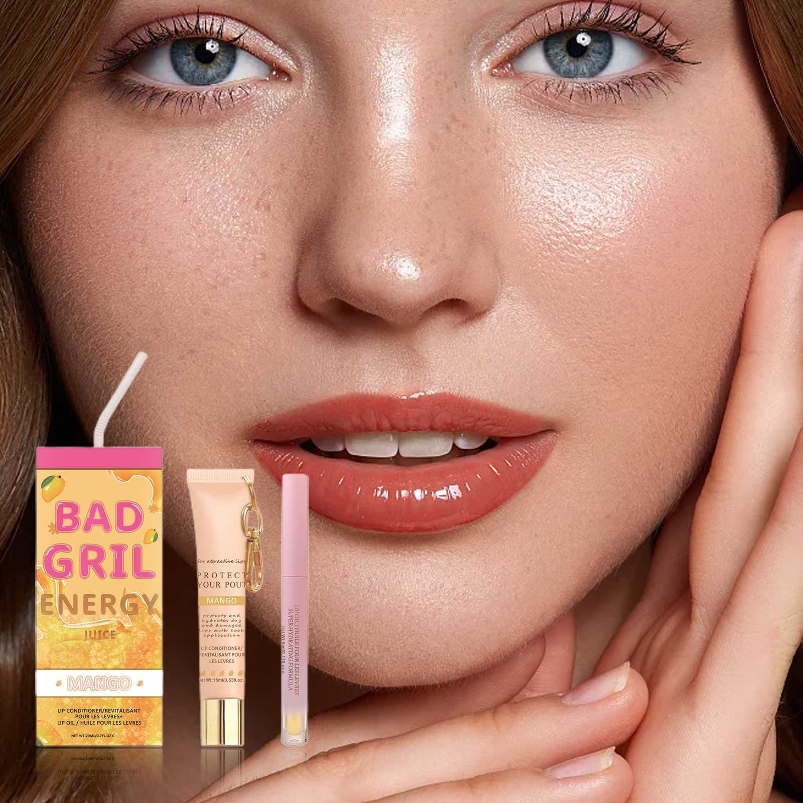 Clearance!DHALL Lip Balm,Lip Mask,Lip Oil Two In One Colorless Natural ...