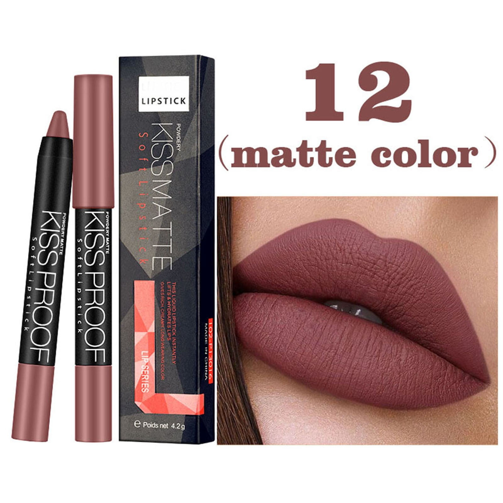Clearance!DHALL Lip Stain,Lipstick,Waterproof Lipstick Pumpkin Color ...