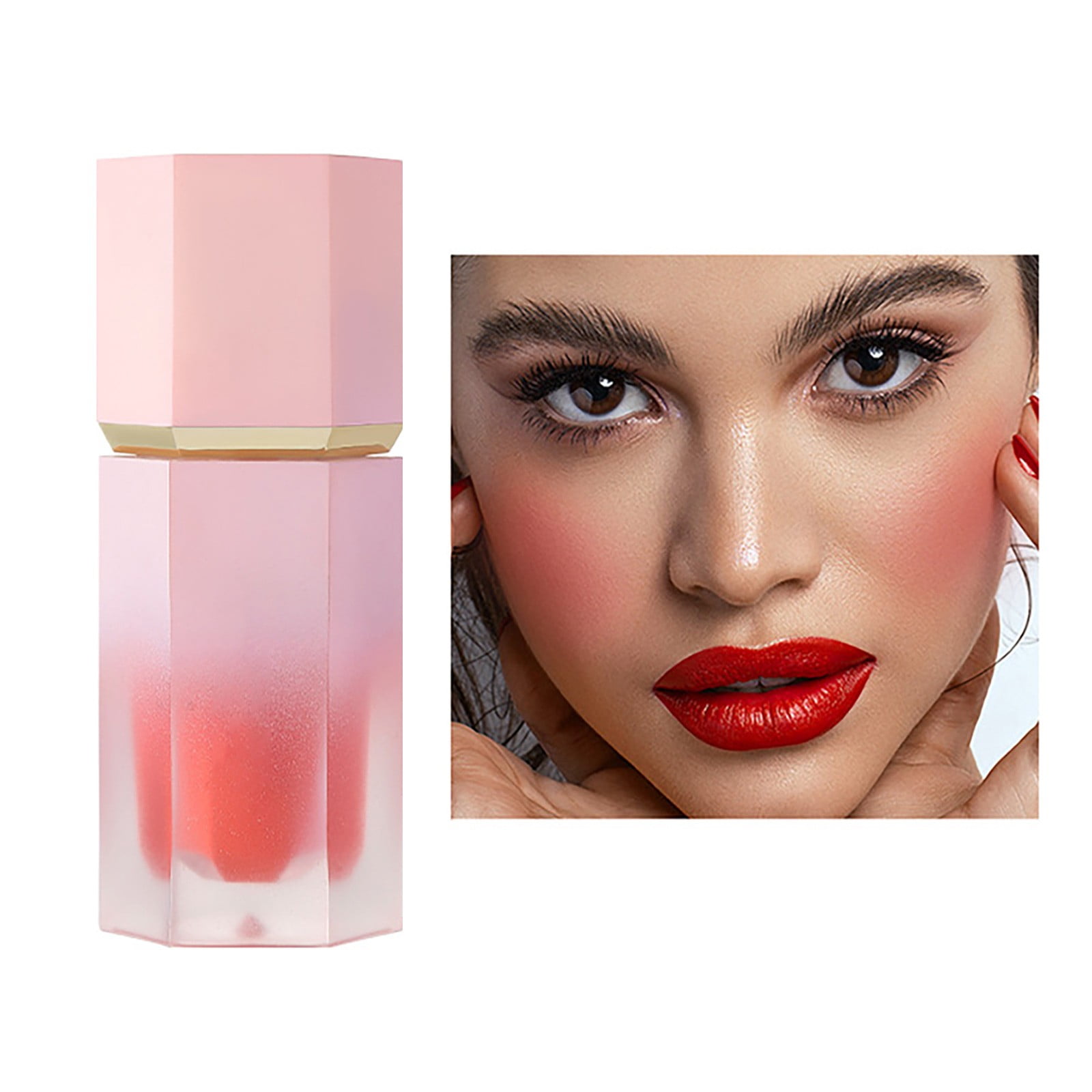 Clearance!DHALL Moisturizing Liquid Powder Blusher Multifunctional ...