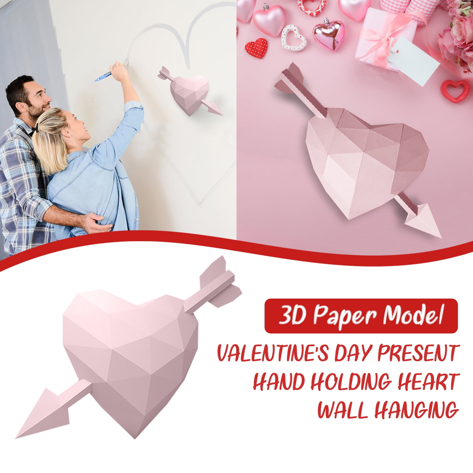 Clearance! DIY 3D Model Wall Decoration Manual Creative Wall Hanging ...