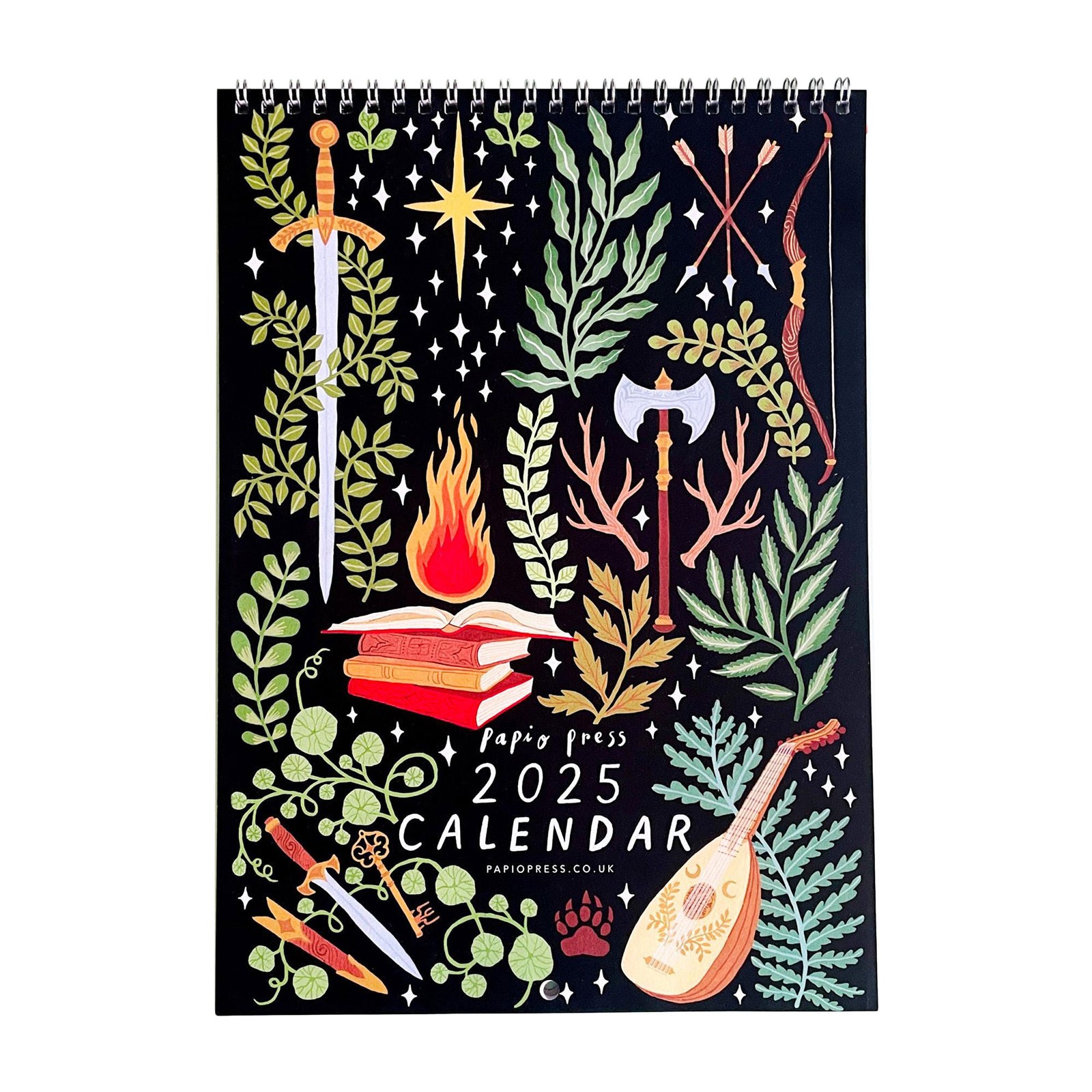 Clearance Deal 2025 Papio Illustrated Wall Calendar And And : The ...