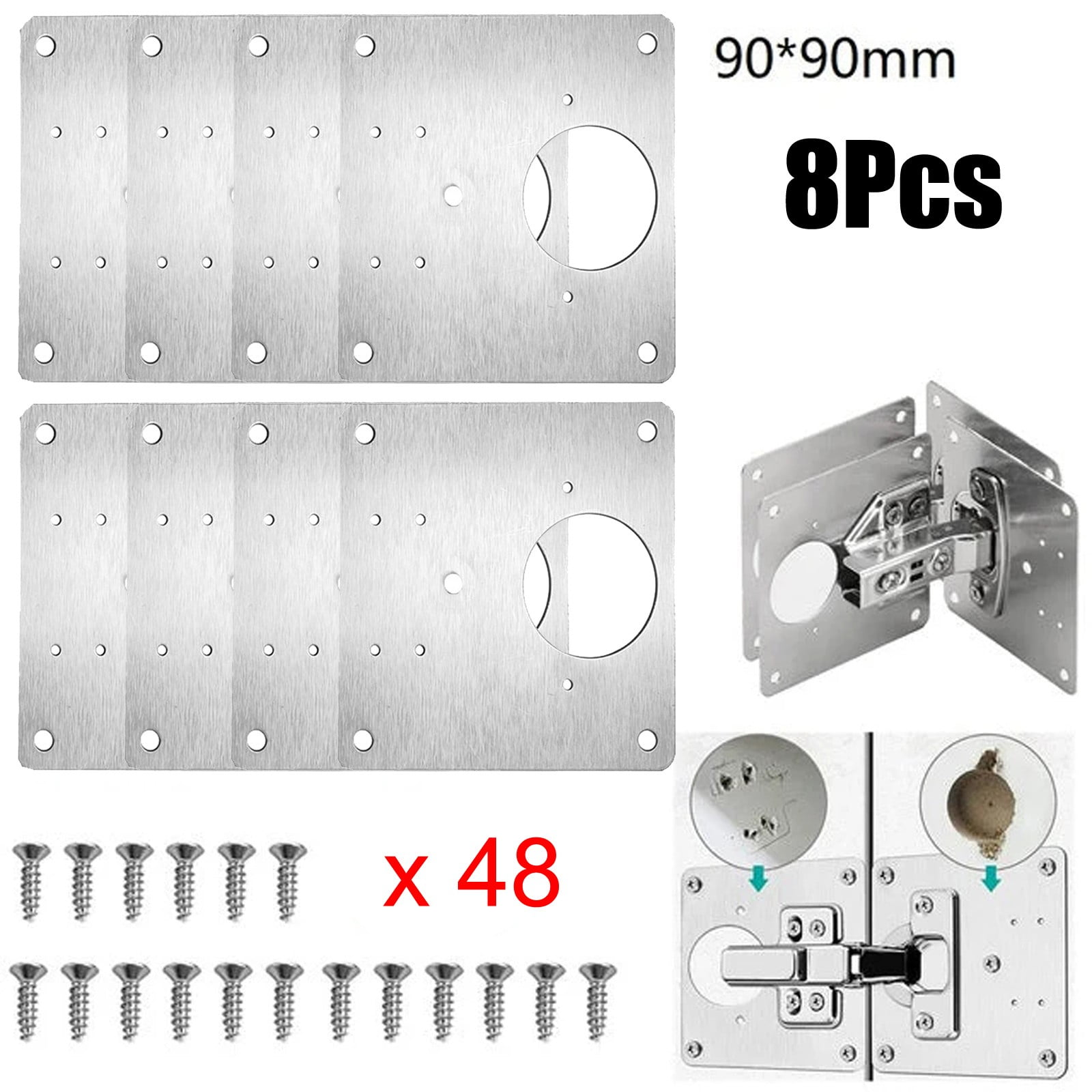 Clearance Deal Hinge Kit Hinge Kit Hinge Kit Plate For Cabinet ...