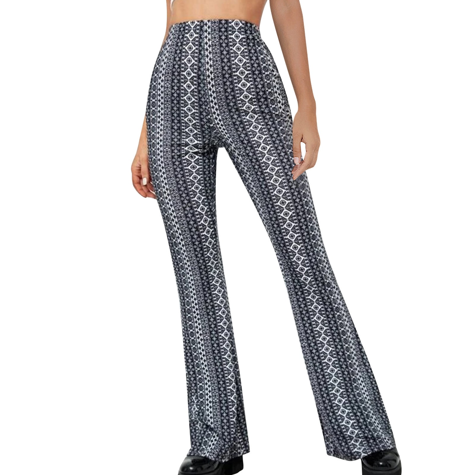 APEXFWDT Boho Flare Pants for Women Womens Stretchy Wide Leg APEXFWDT Boho Flare Pants for Women Womens Stretchy Wide Leg
