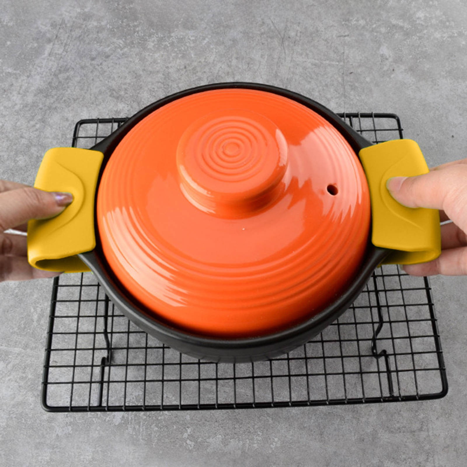 Clearance Deals Innovative Silicone Pot Handle Cover Heat Ear Guard For ...