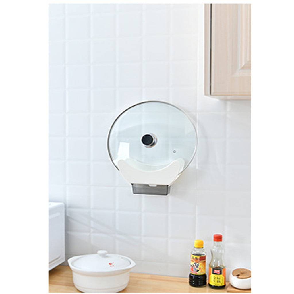 Clearance Deals Kitchen Wave Pan Pot Cover Lid Rack Plastic Stand Prop ...