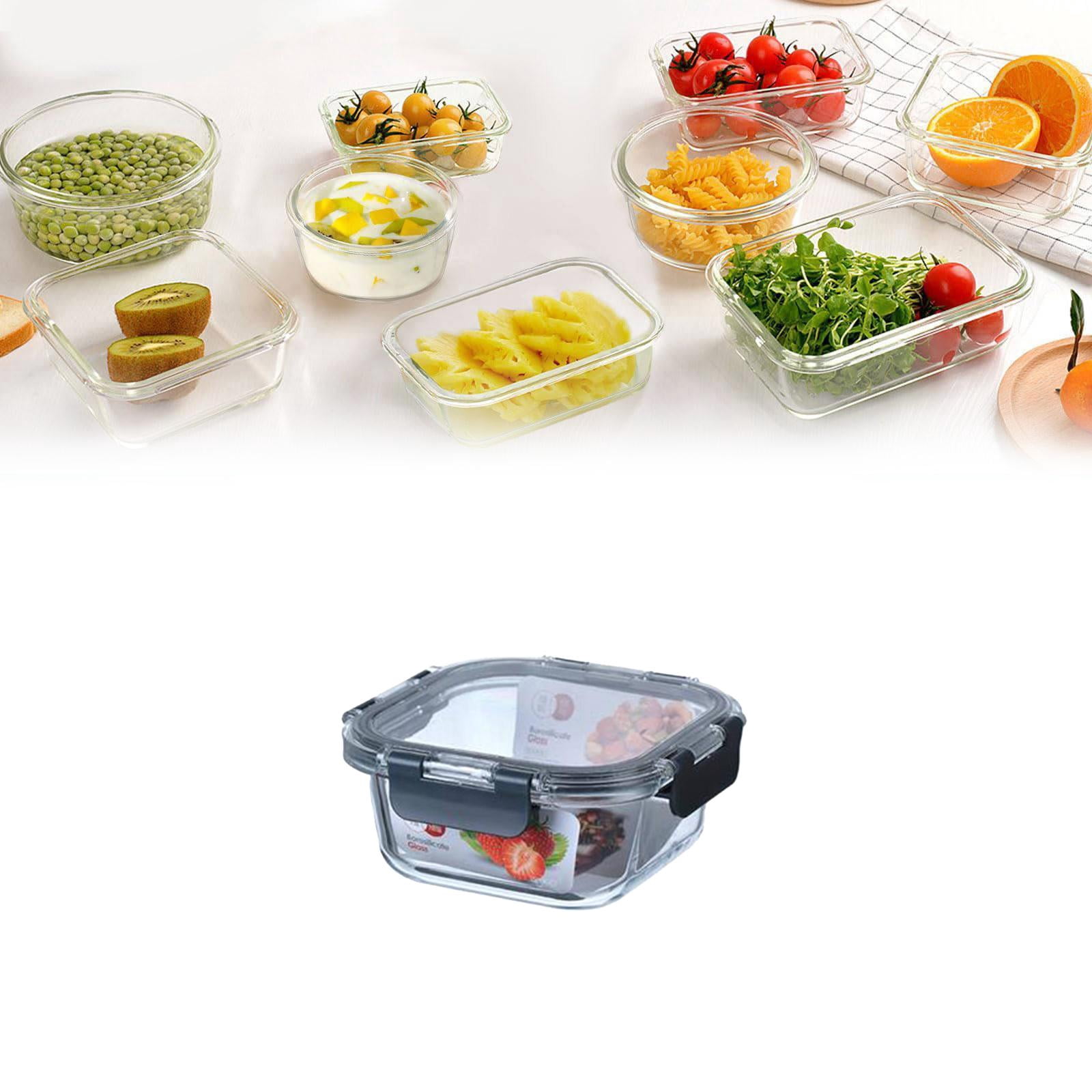 Clearance Deals! MASLVO Glass Storage Containers With Lids Food Storage ...
