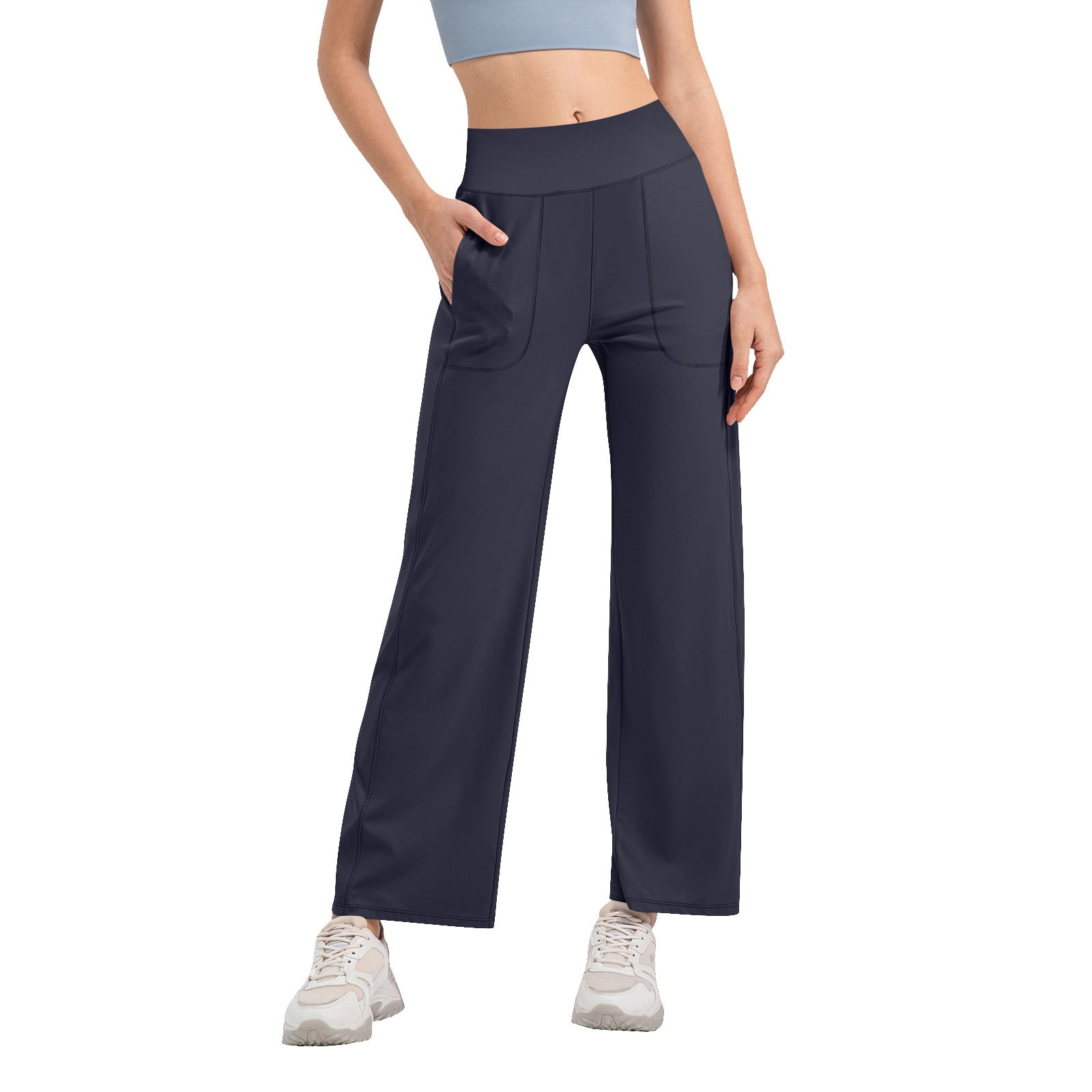 Clearance! Delayuji Business Casual Pants for Women Promover Wide Leg ...