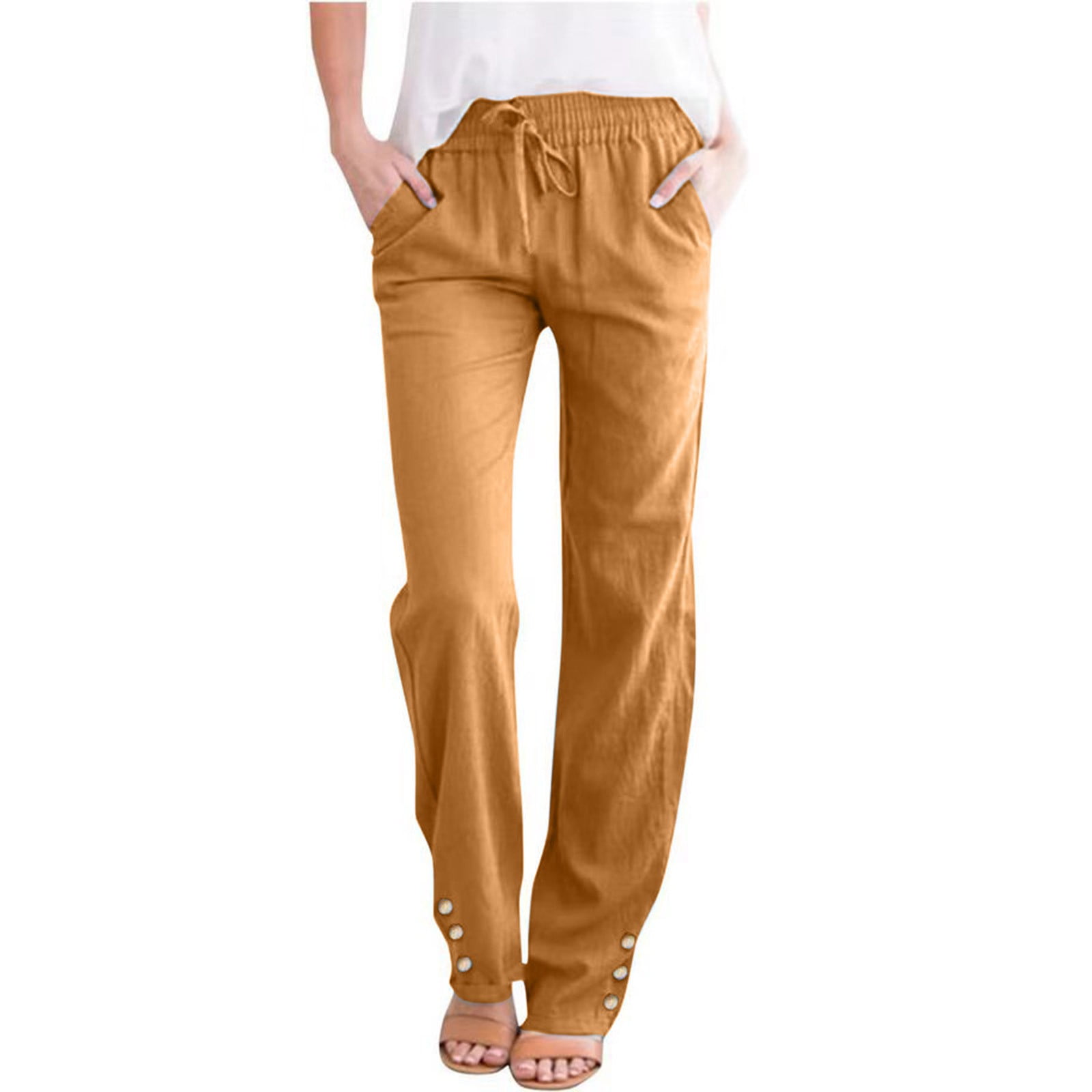 Clearance! Delayuji Business Casual Pants for Women Womens Casual Pants ...