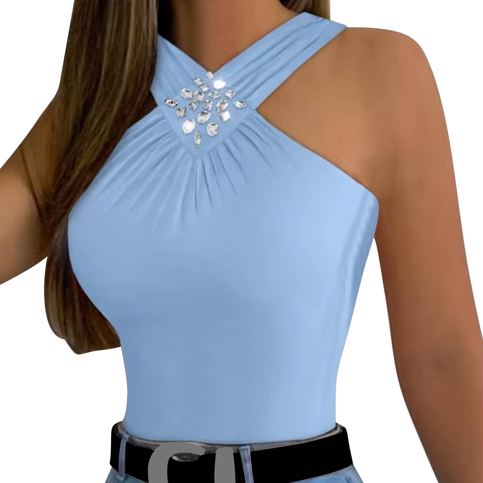 Clearance! Delayuji Layering Tanks for Women Racer Back Tank Top for ...