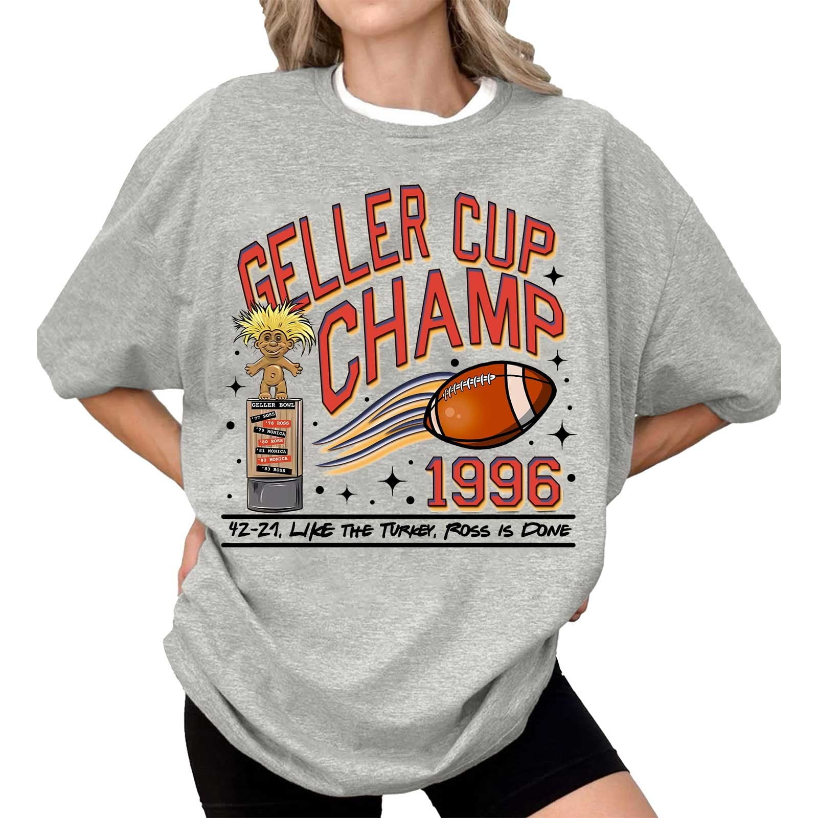 Clearance! Delayuji Short Sleeve Shirts for Women Friendsgiving T Shirt ...