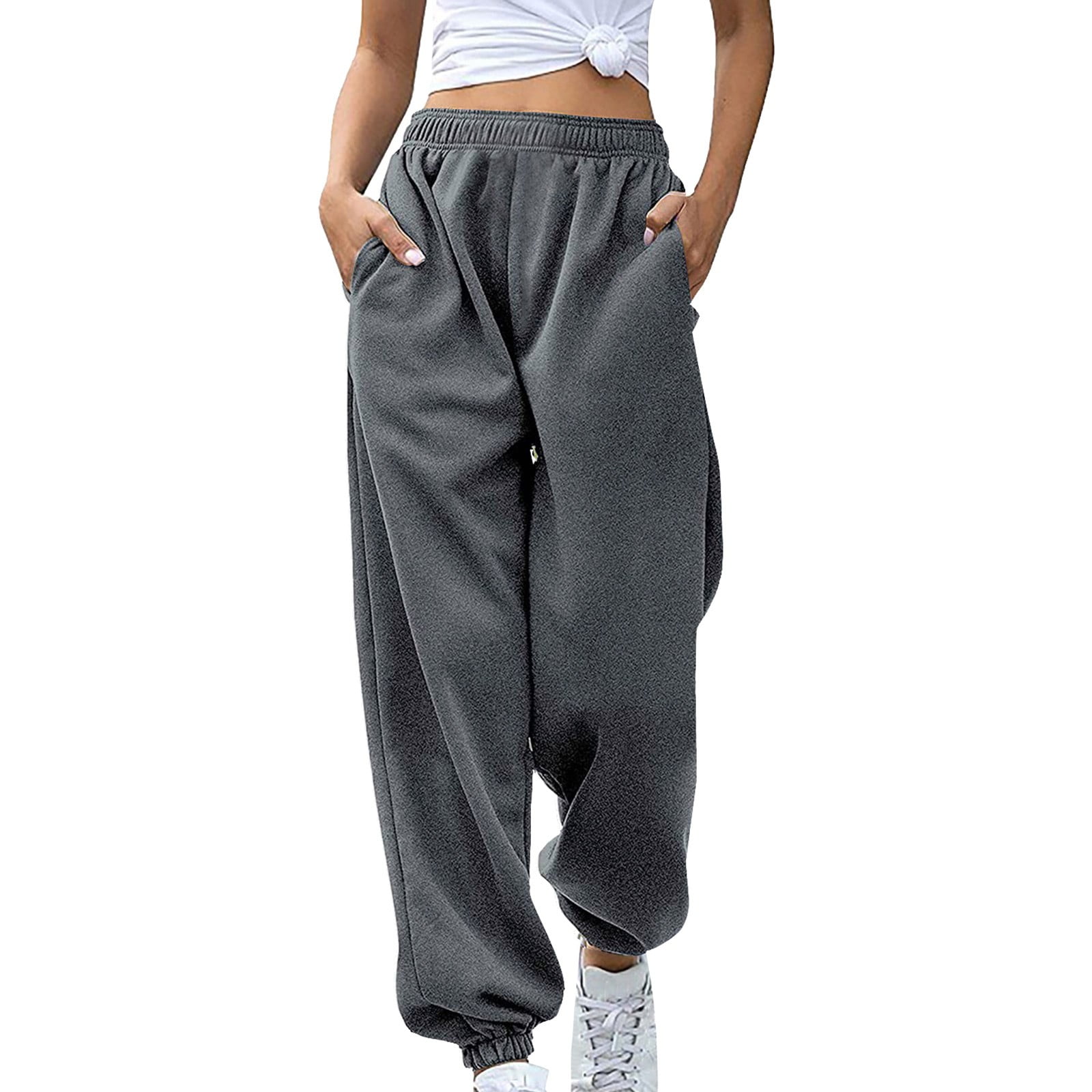 Clearance! Delayuji Wide Leg Sweatpants Women Business Casual Pants for ...