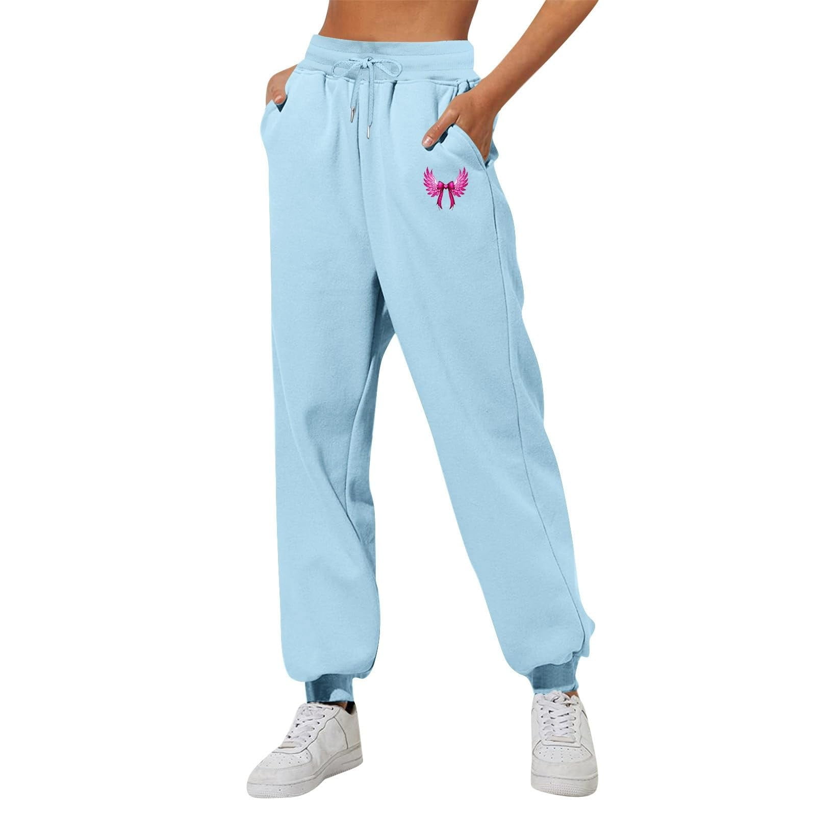 Clearance! Delayuji Wide Leg Sweatpants Women Womens Casual Pants ...