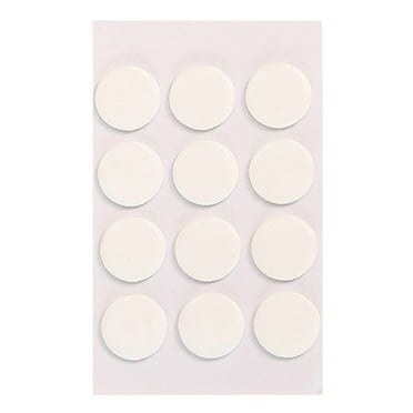 Uxcell 1" Double Sided Adhesive Dots, 100 Pack Clear Sticky Tack Round ...