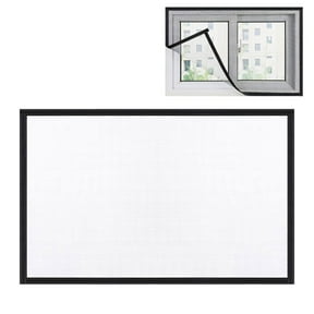 DIY Magnetic Window Screen, Window Screen Net kit White Frame with ...