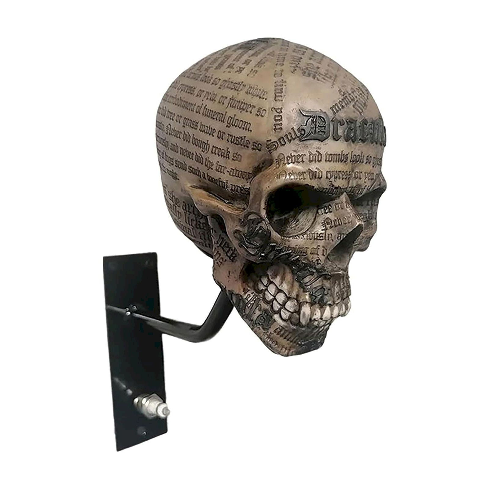 Clearance! Denhf Motorcycle Helmet Holder, Skull Helmet Holder, Motorcycle Helmet Rack for ...