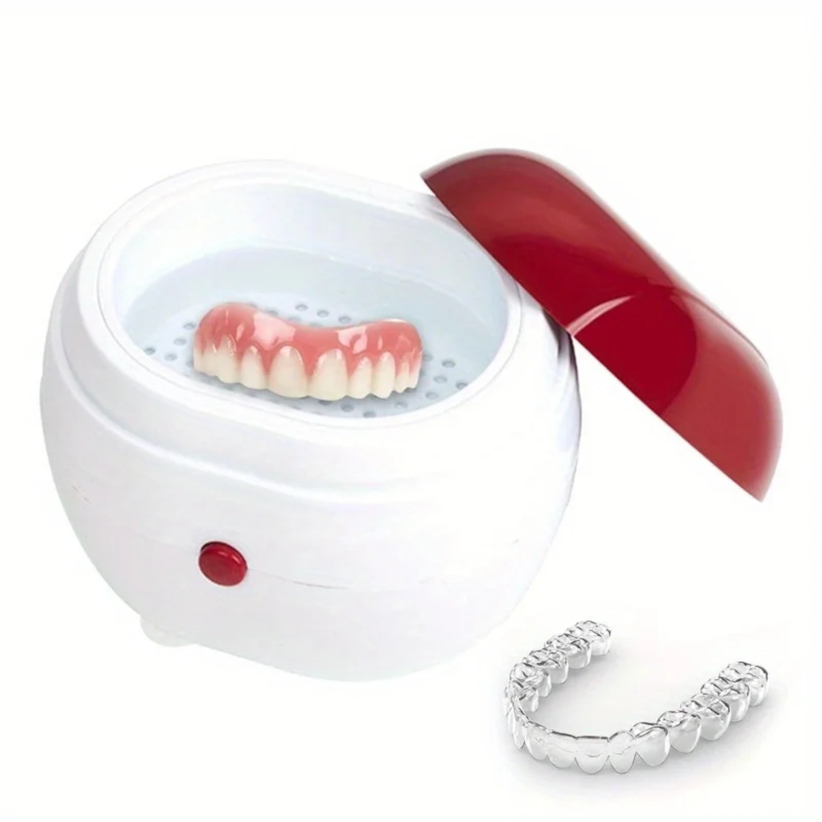 Clearance! Denture Kitecy Automatic Denture Cleaning Case Portable ...