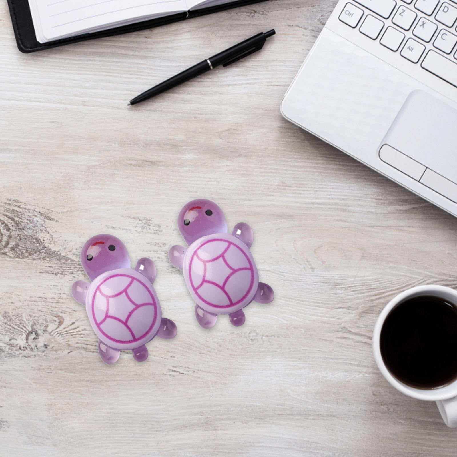 Clearance Desktop Ornament under $1,2Pcs Turtles Tiny Resin Turtles ...